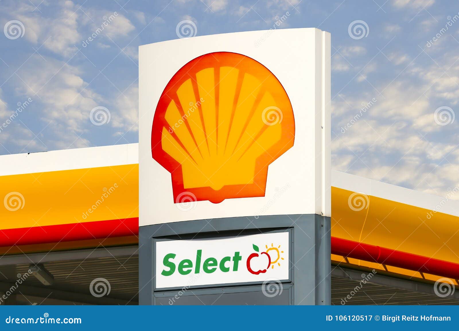 Shell firma fotografía editorial. Imagen de combustible - 106120517