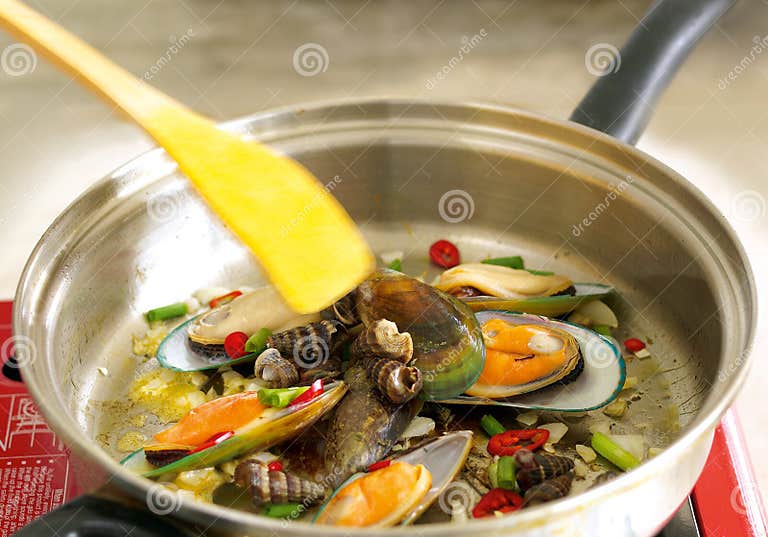 Shell fish dish stock image. Image of shell, health, delicious - 13562933