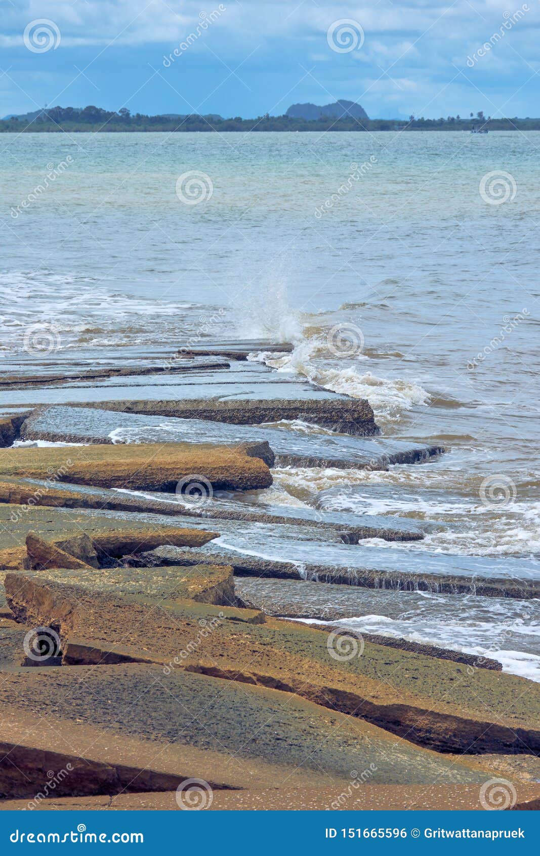 Krabi Shell Cemetery stock photo. Image of fossils, landscape - 151665596