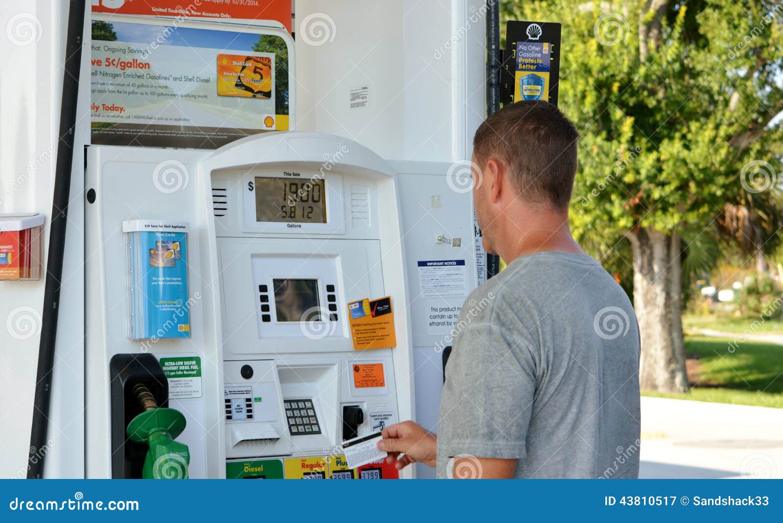 Shell Fuel Dispenser/Gas Pumps Editorial Photography - Image of ethanol ...