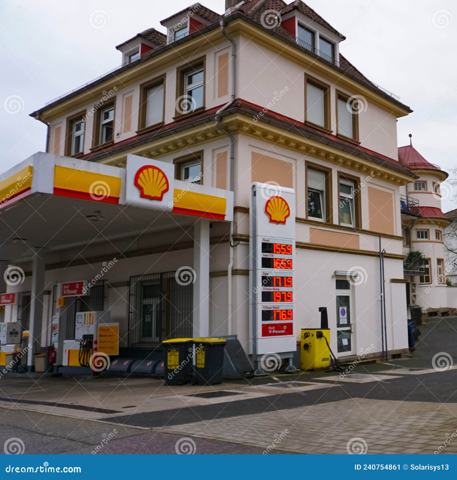 SHELL Fuels and Petrol Station at Dortmund, Germany Editorial Photo ...