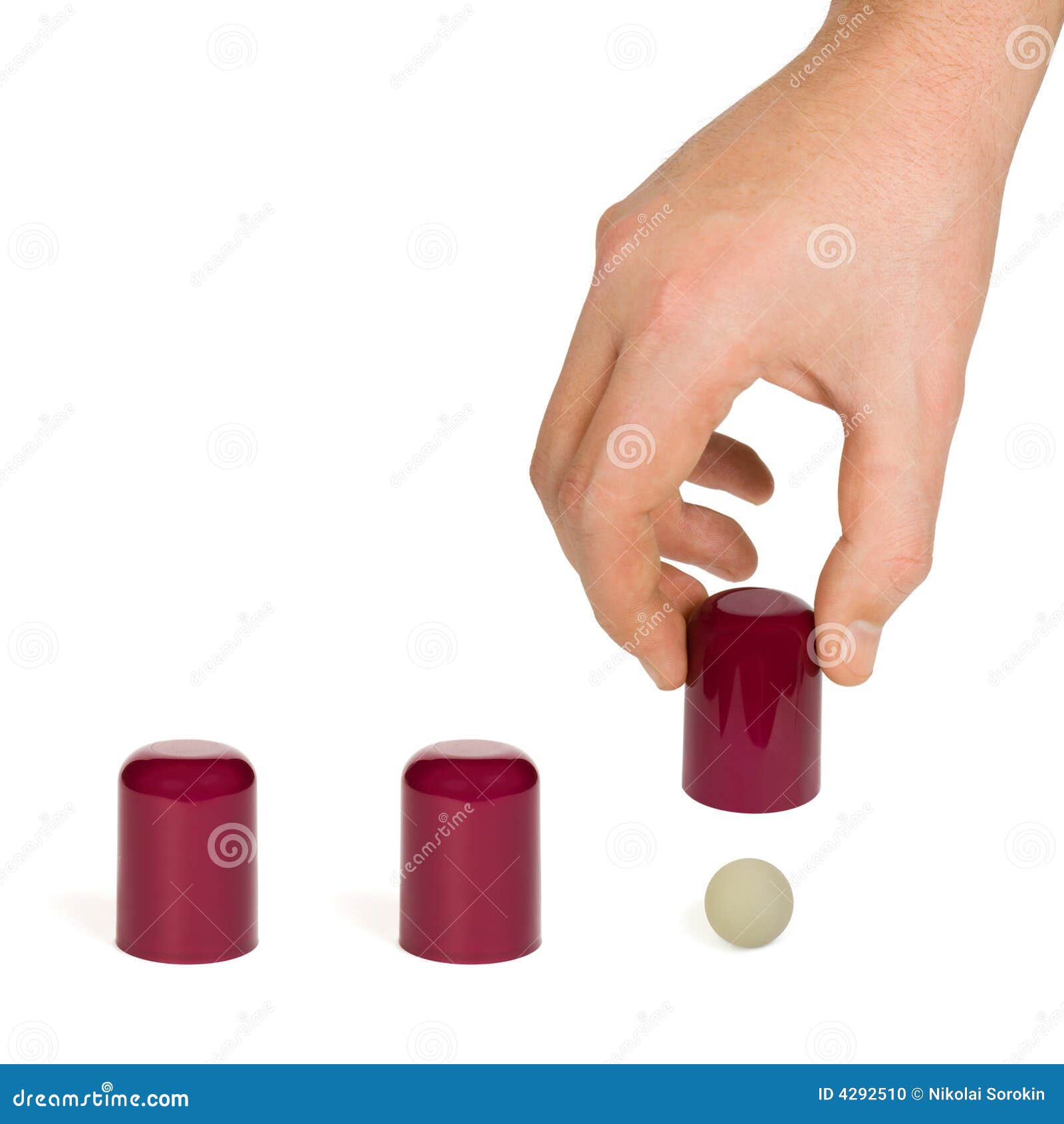 Shell game stock photo. Image of luck, finger, background - 4292510