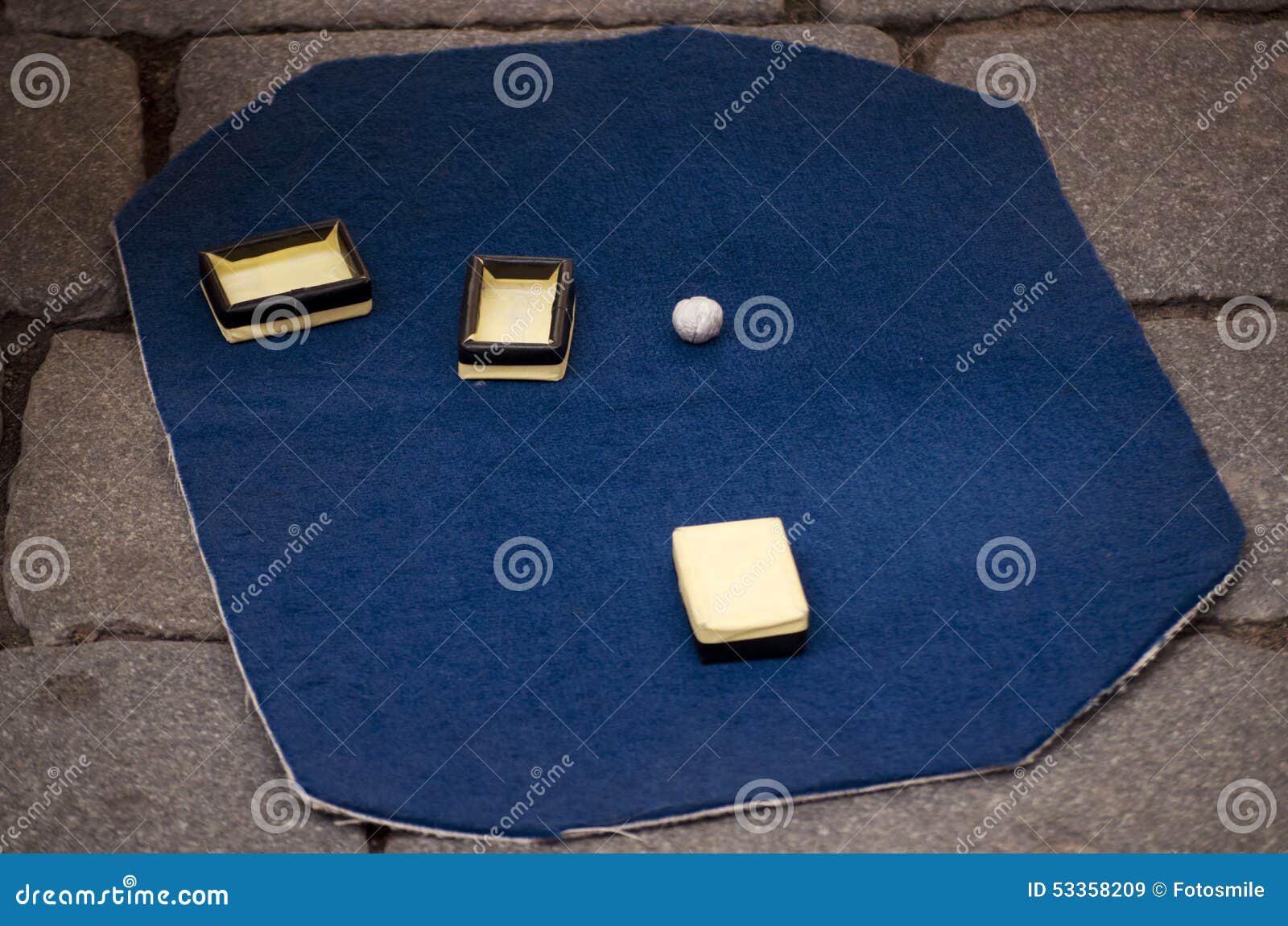 Shell game stock image. Image of outdoors, close, street - 53358209