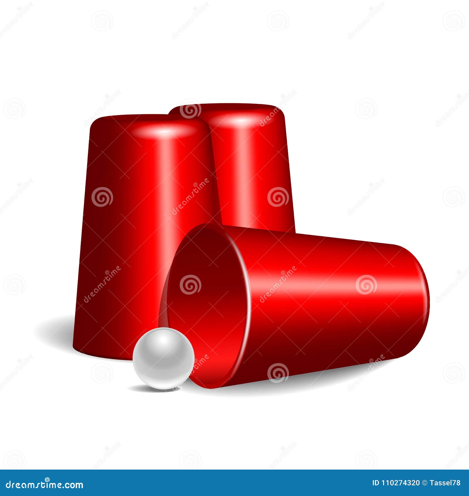 A Shell Game. Scammers And Deception Vector Illustration ...