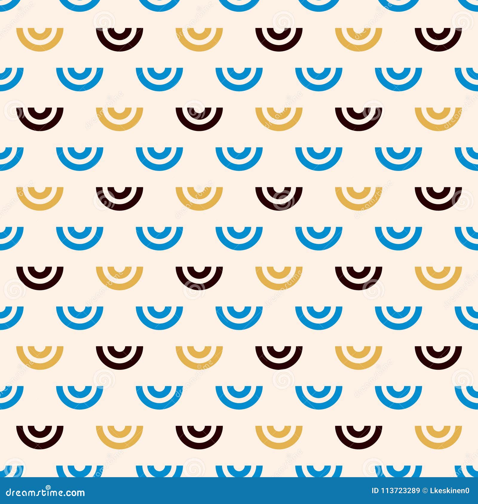 Shell Geometric Seamless Pattern Stock Vector - Illustration of ...