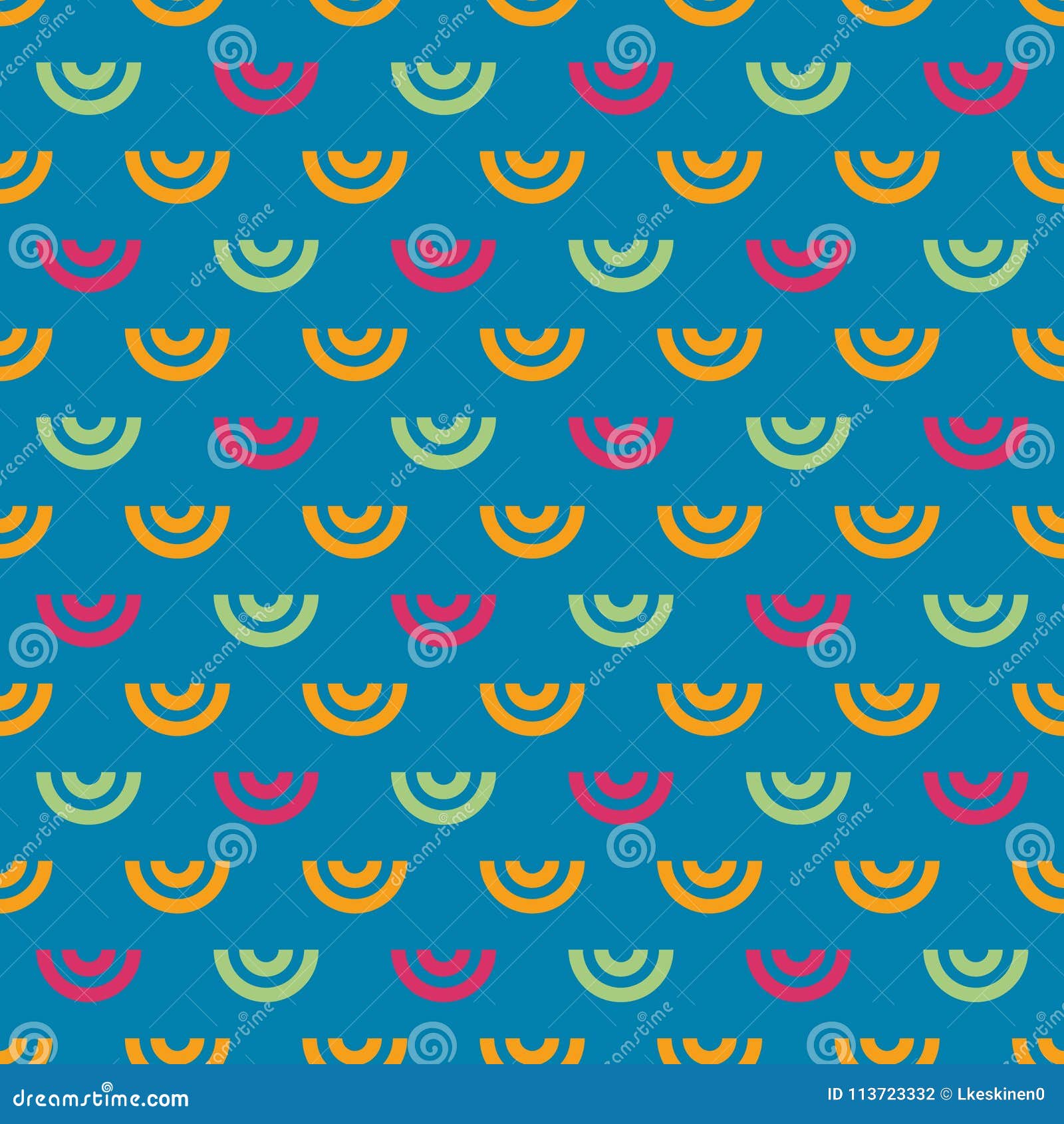 Shell Geometric Seamless Pattern Stock Vector - Illustration of shells ...