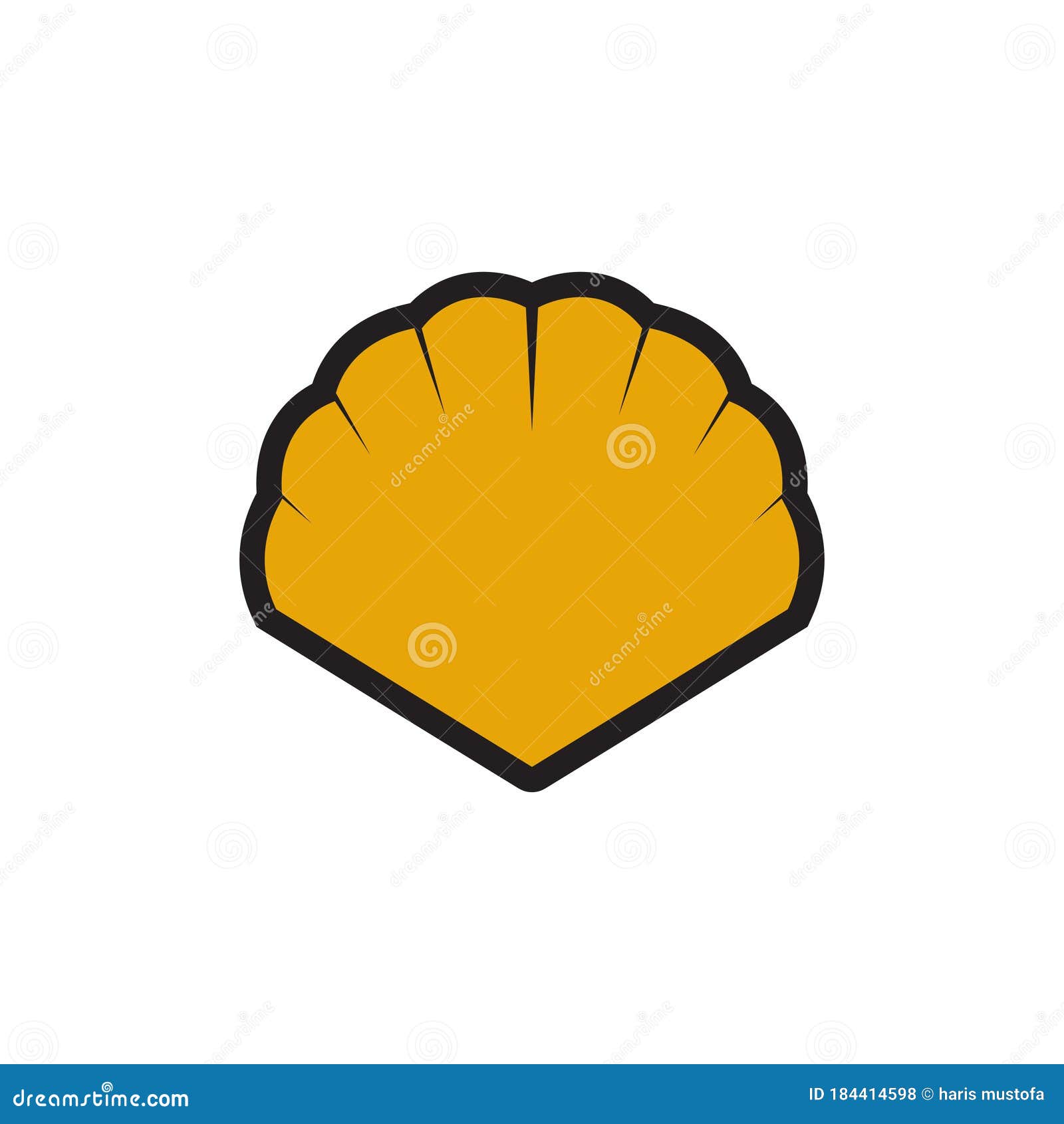Shell Graphic Design Template Vector Isolated Stock Illustration ...