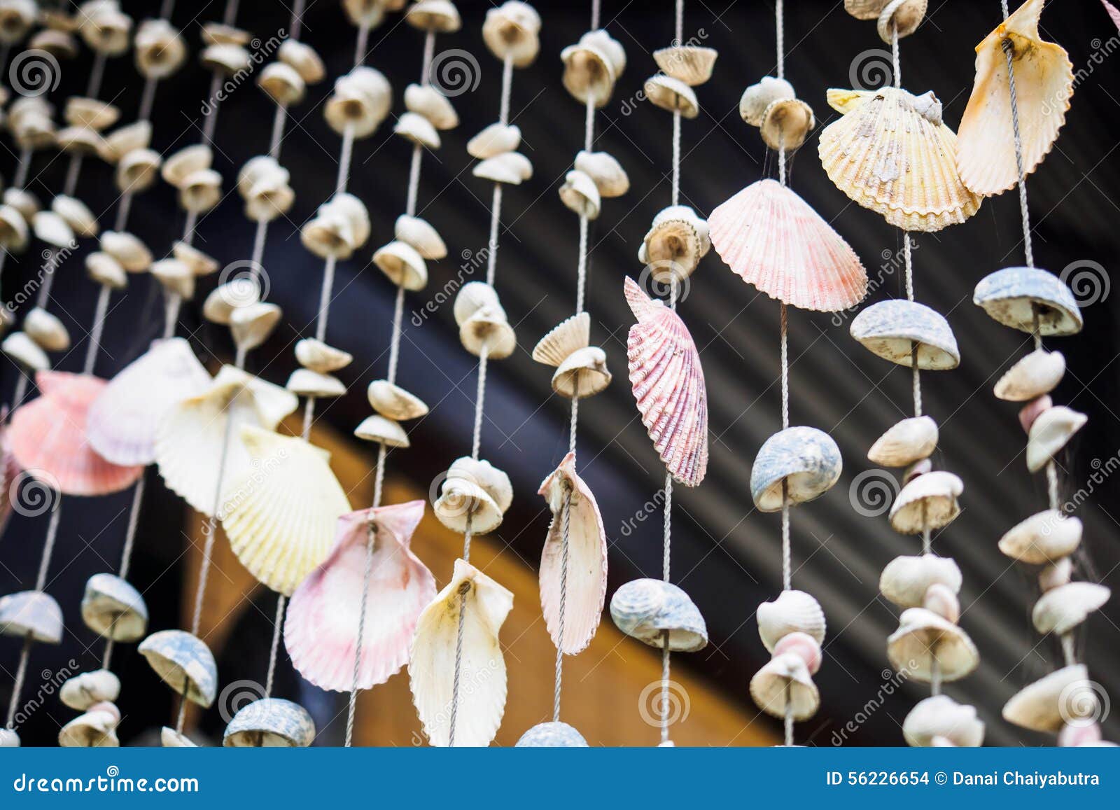Shell Hanging Mobile stock photo. Image of pattern, home - 56226654