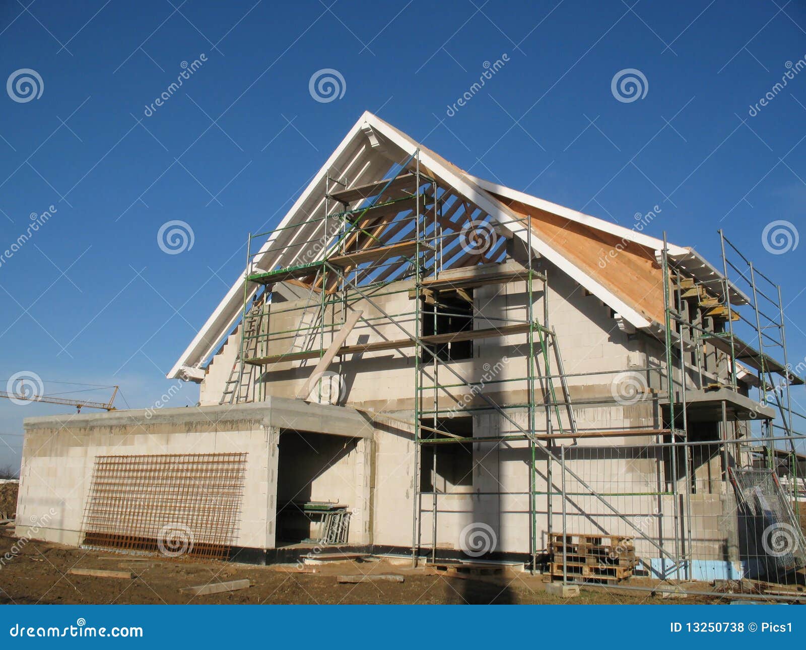 Shell of a house stock photo. Image of area, investment - 13250738