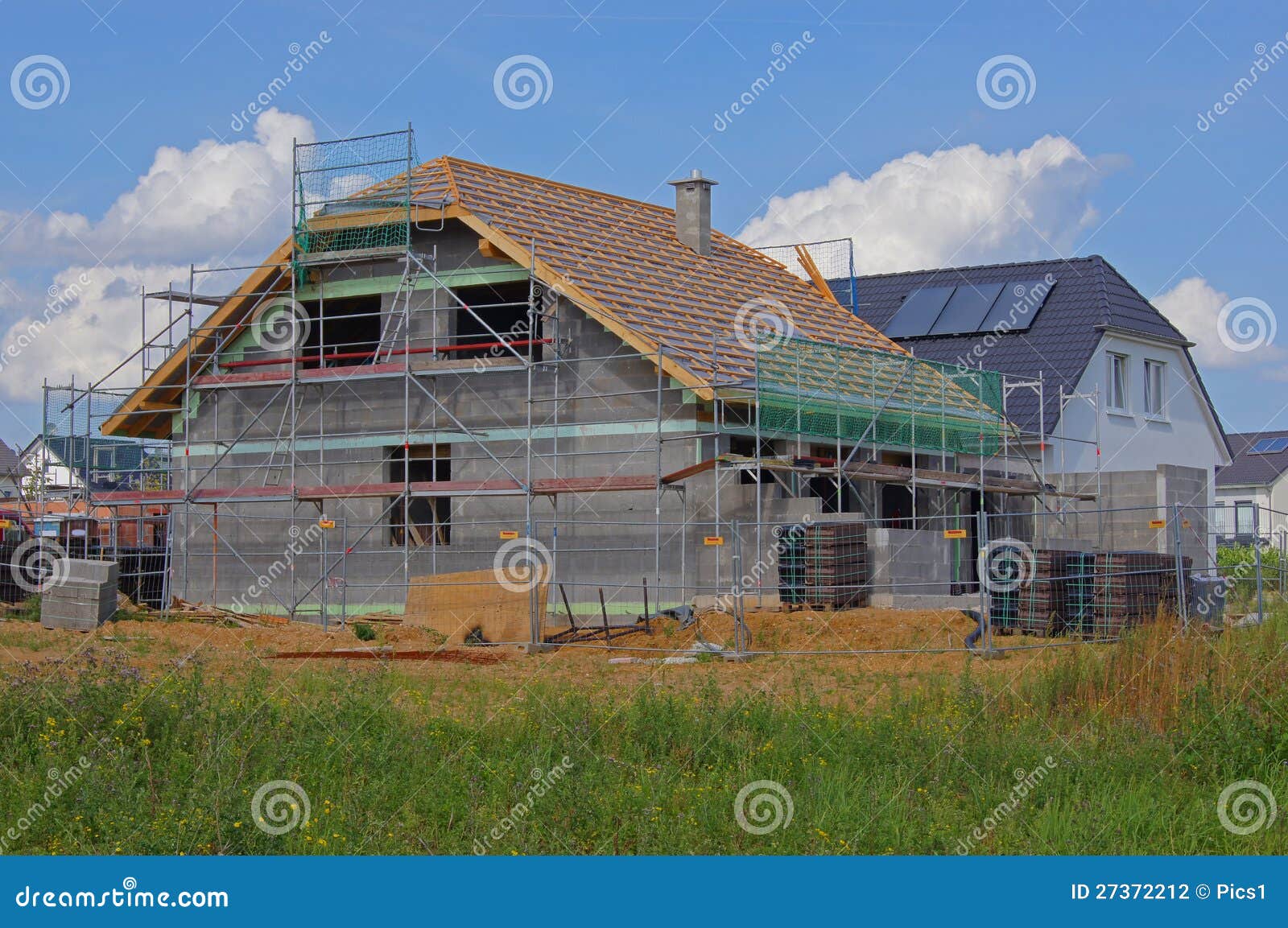 Shell of a house stock photo. Image of architecture, building - 27372212