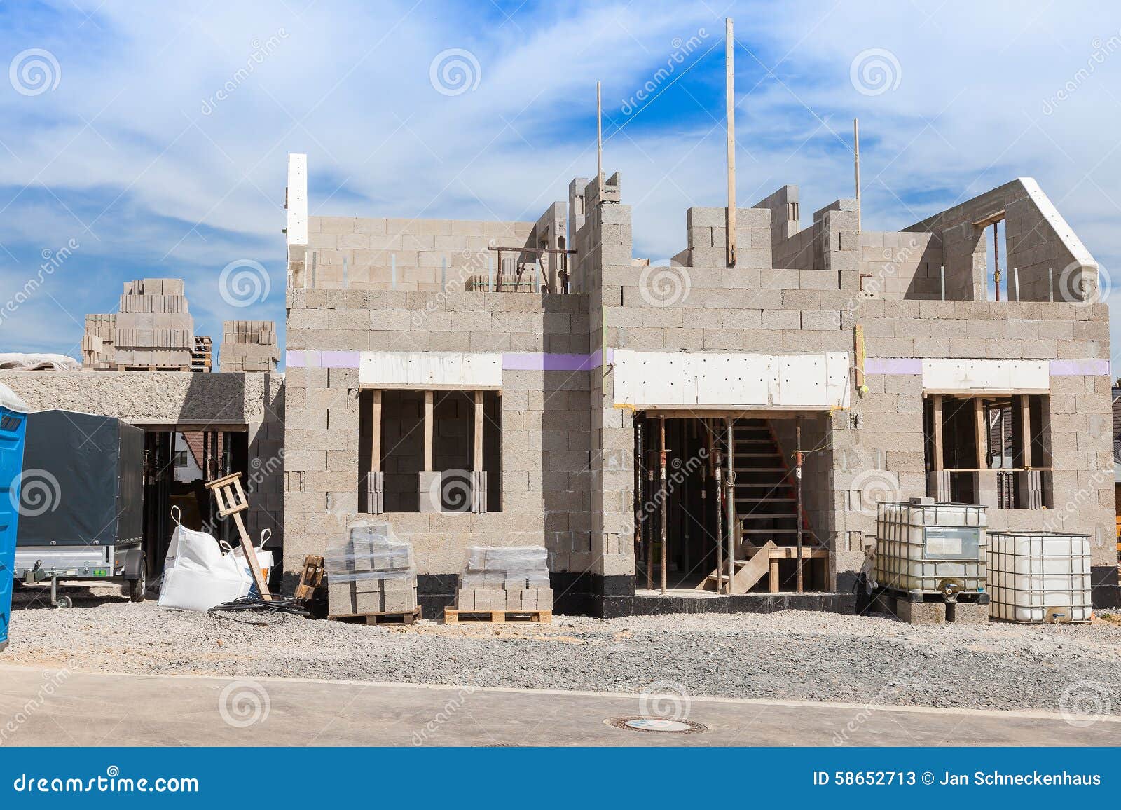 Shell of a house stock image. Image of loan, rough, homeowners - 58652713