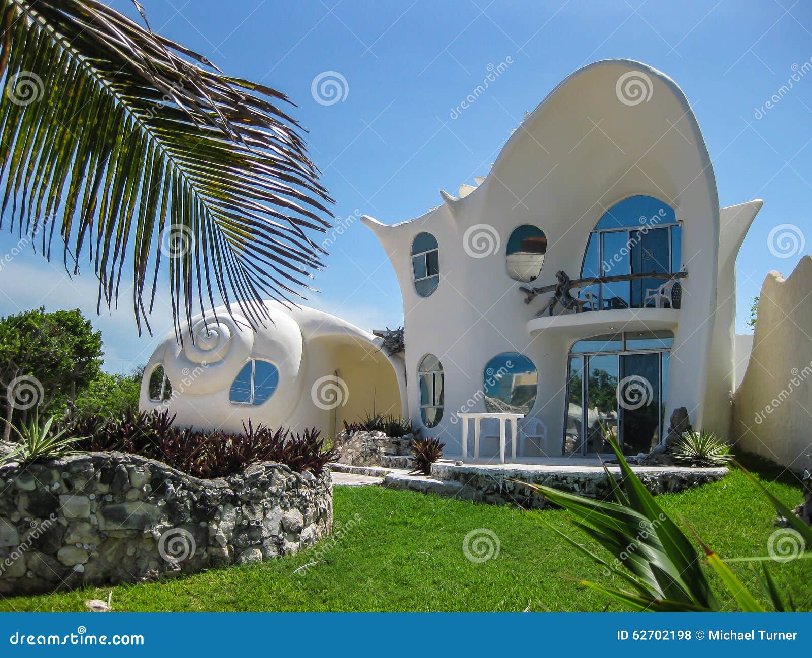 Shell House Op Isla Mujeres Redactionele Stock Foto - Image of exotisch ...