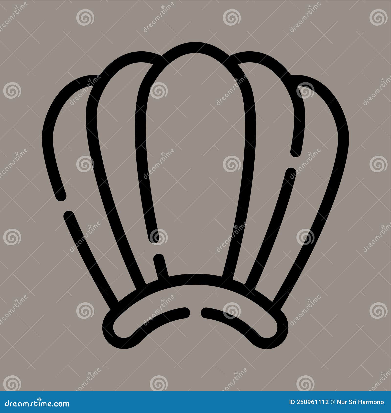 Shell Icon or Logo Illustration Vector Graphic with White Background ...