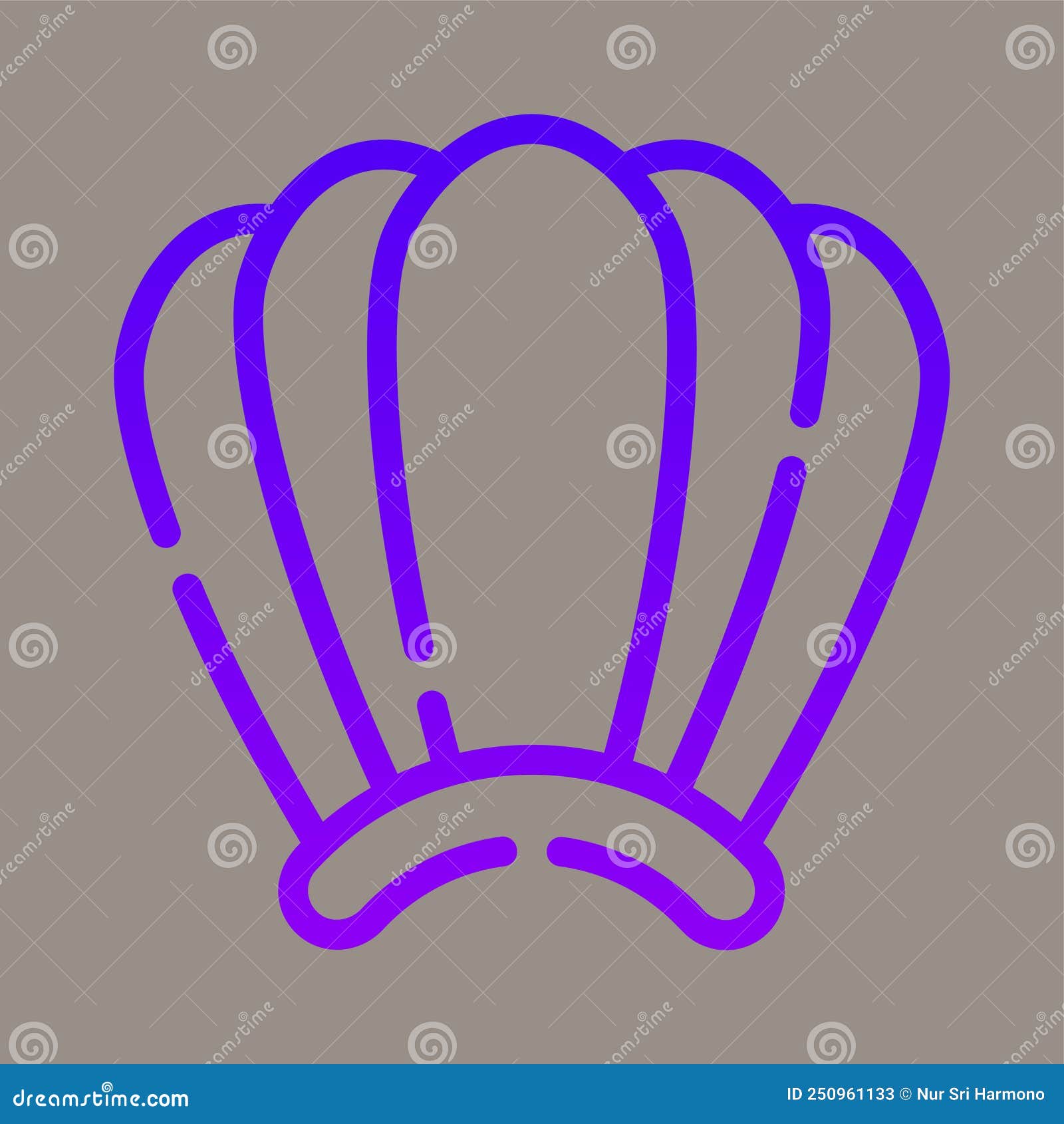 Shell Icon or Logo Illustration Vector Graphic with White Background ...