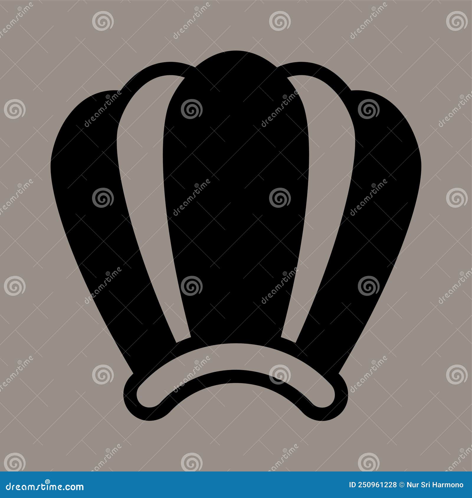 Shell Icon or Logo Illustration Vector Graphic with White Background ...