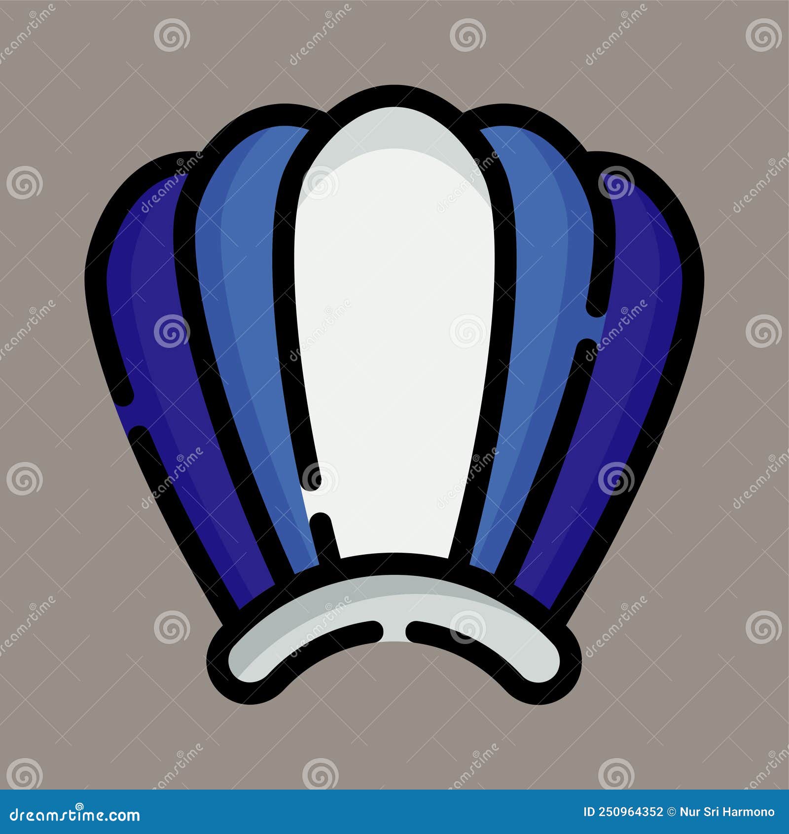 Shell Icon or Logo Illustration Vector Graphic with White Background ...