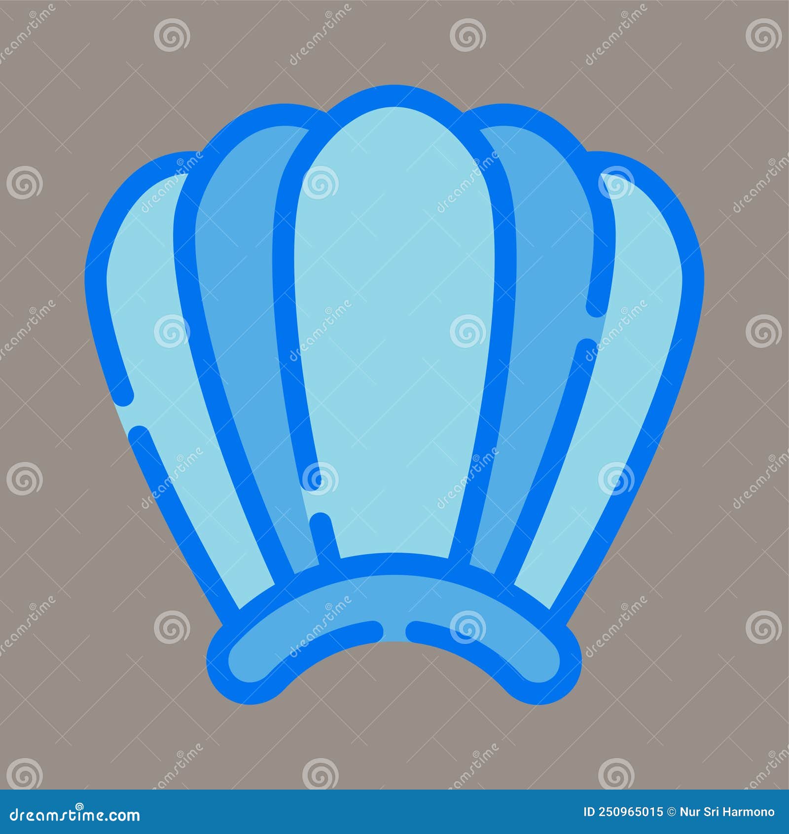 Shell Icon or Logo Illustration Vector Graphic with White Background ...