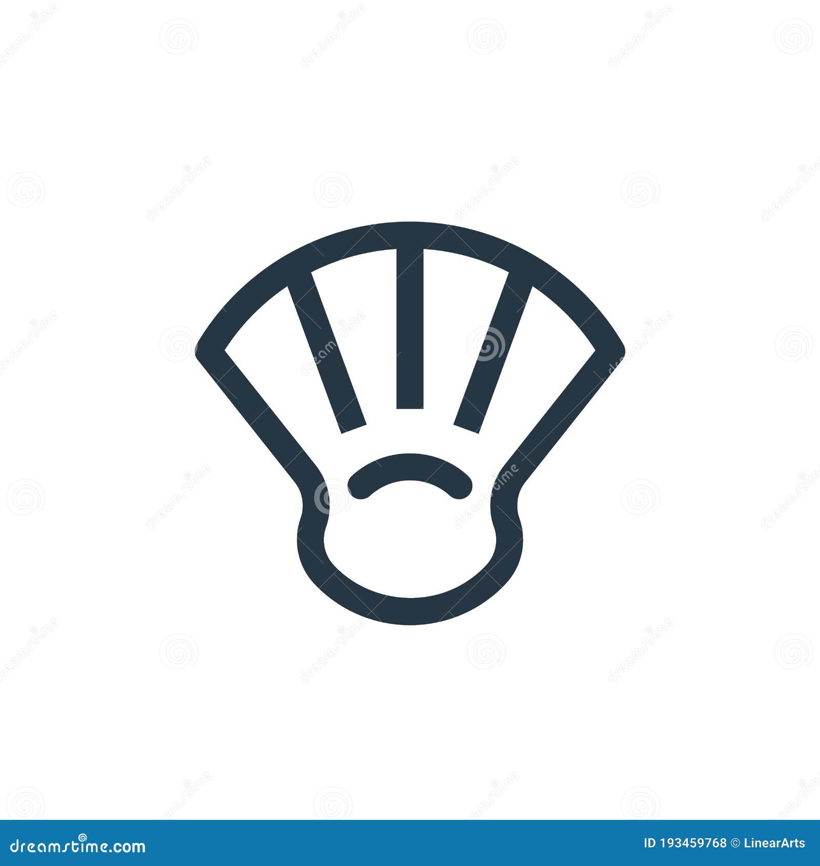 Shell Icon Vector from Travel Concept. Thin Line Illustration of Shell ...