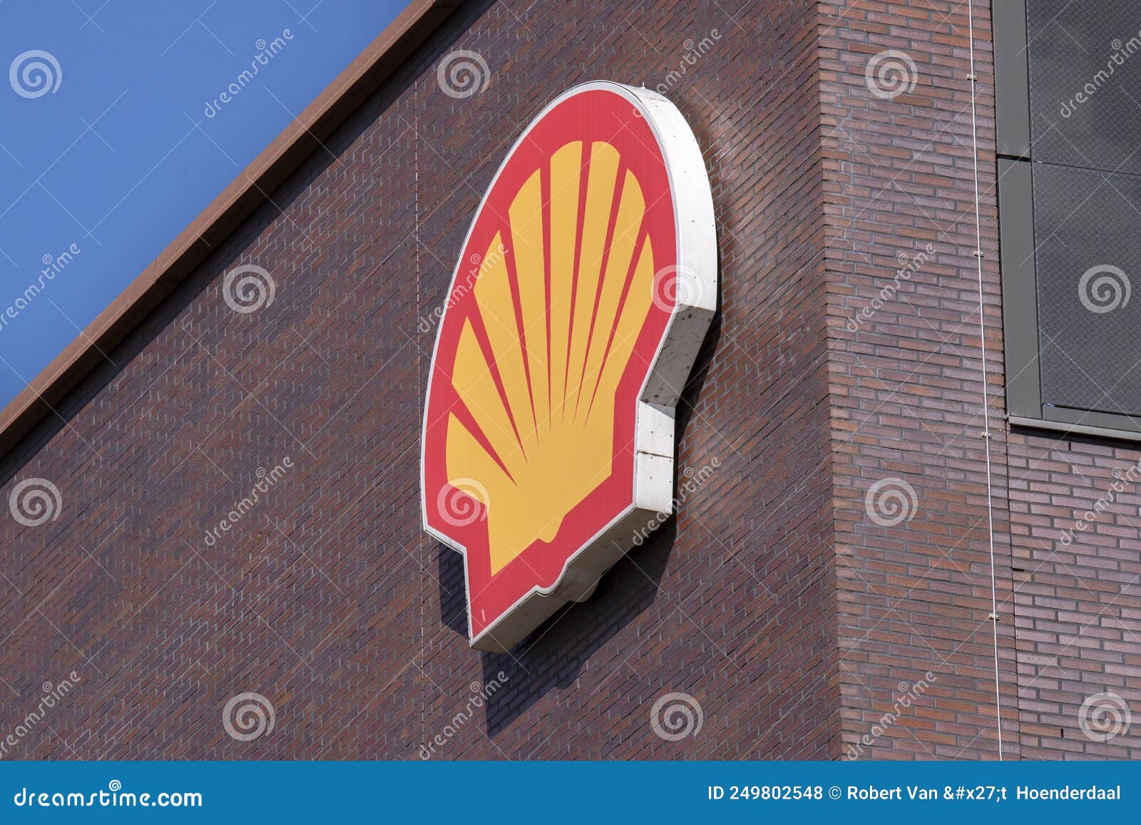 Shell Logo on a Building at the Energy Transition Campus Amsterdam ...
