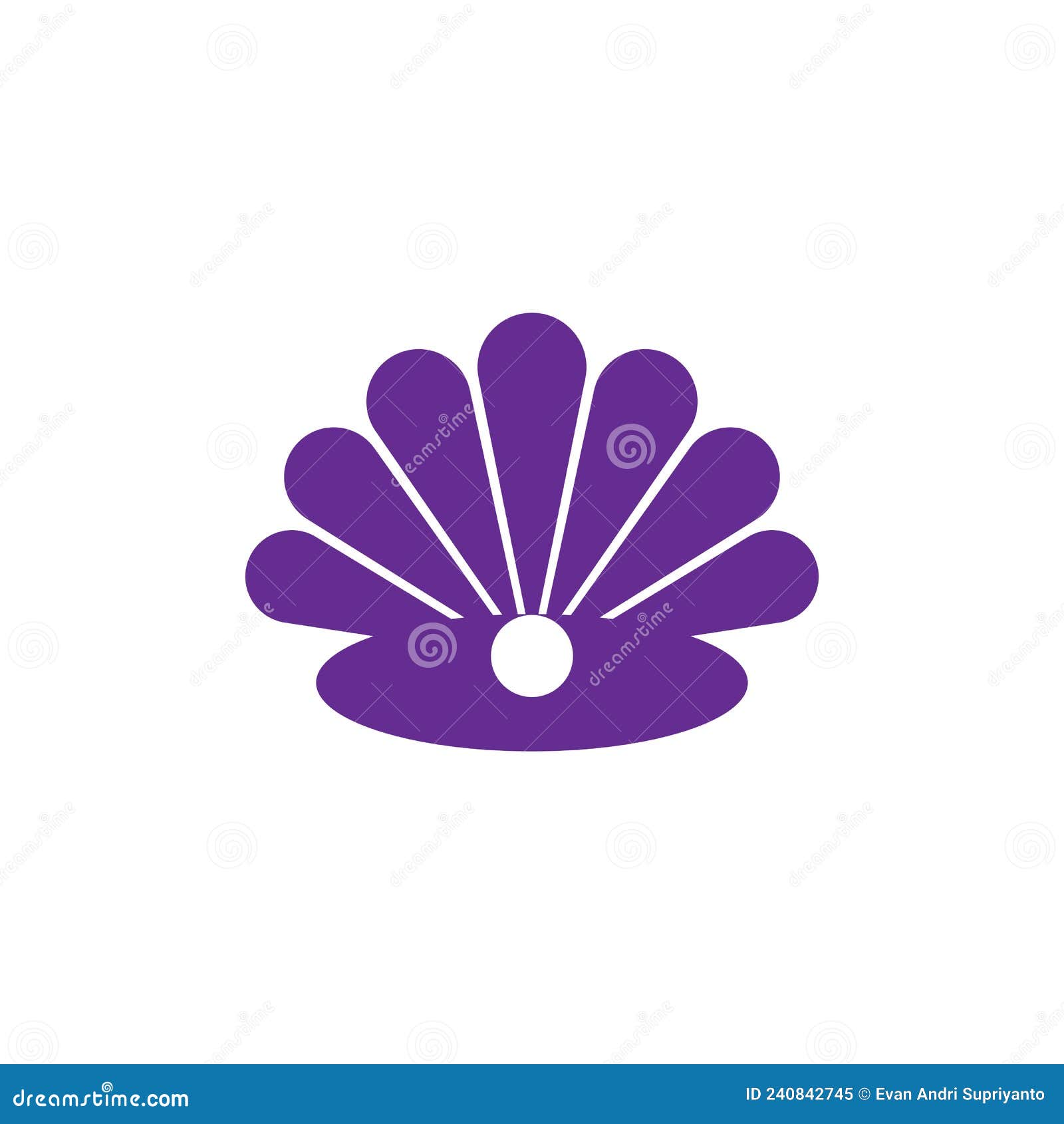 Shell Logo Illustration Vector Flat Design Stock Vector - Illustration ...