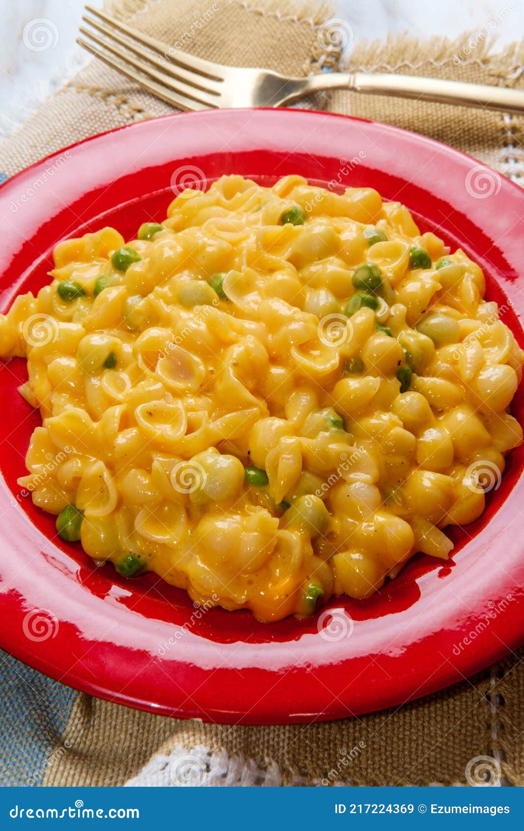 Shell Macaroni and Cheese stock image. Image of delicious - 217224369