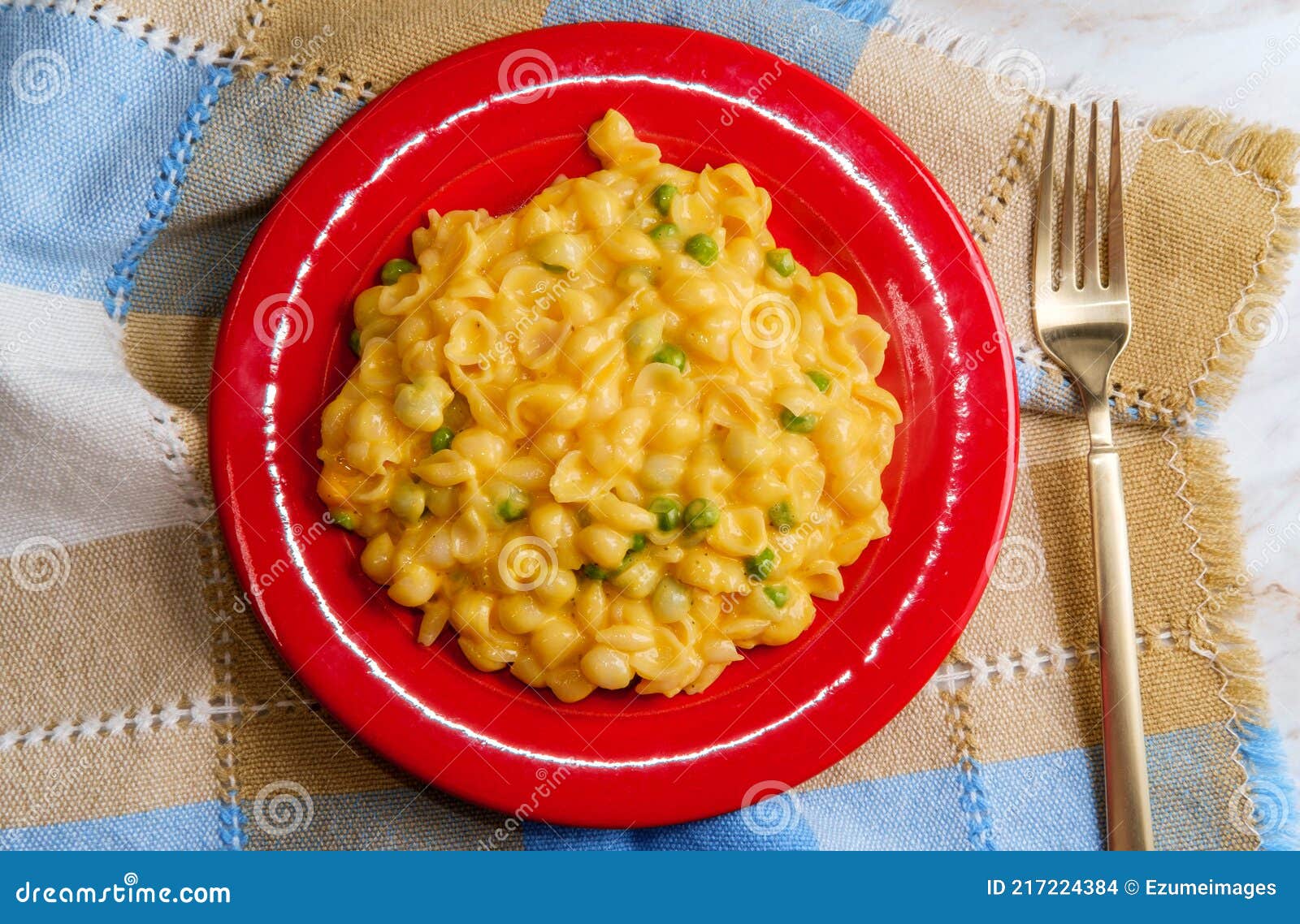 Shell Macaroni and Cheese stock photo. Image of delicious - 217224384