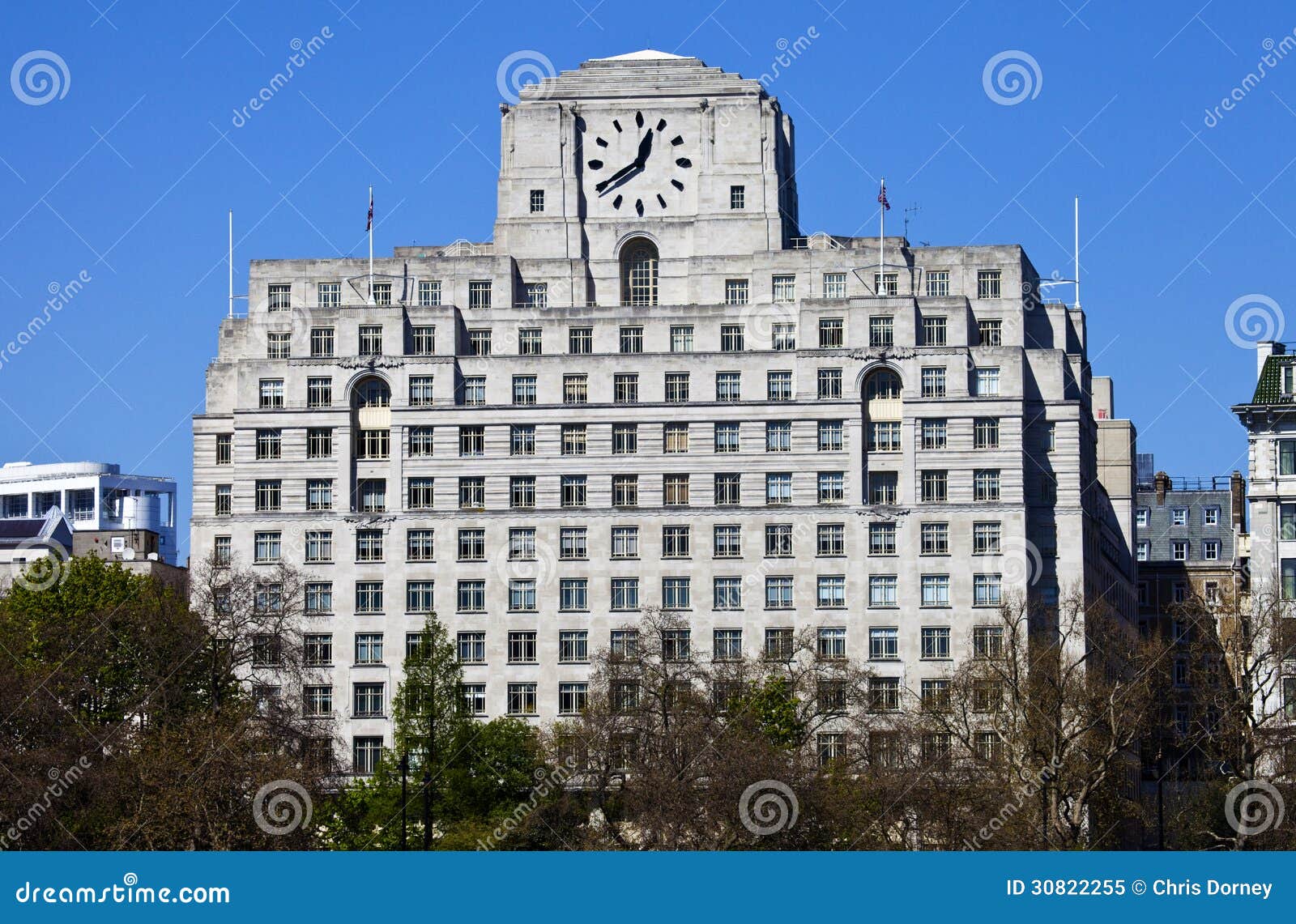 Shell Mex House in London stock image. Image of landmarks - 30822255