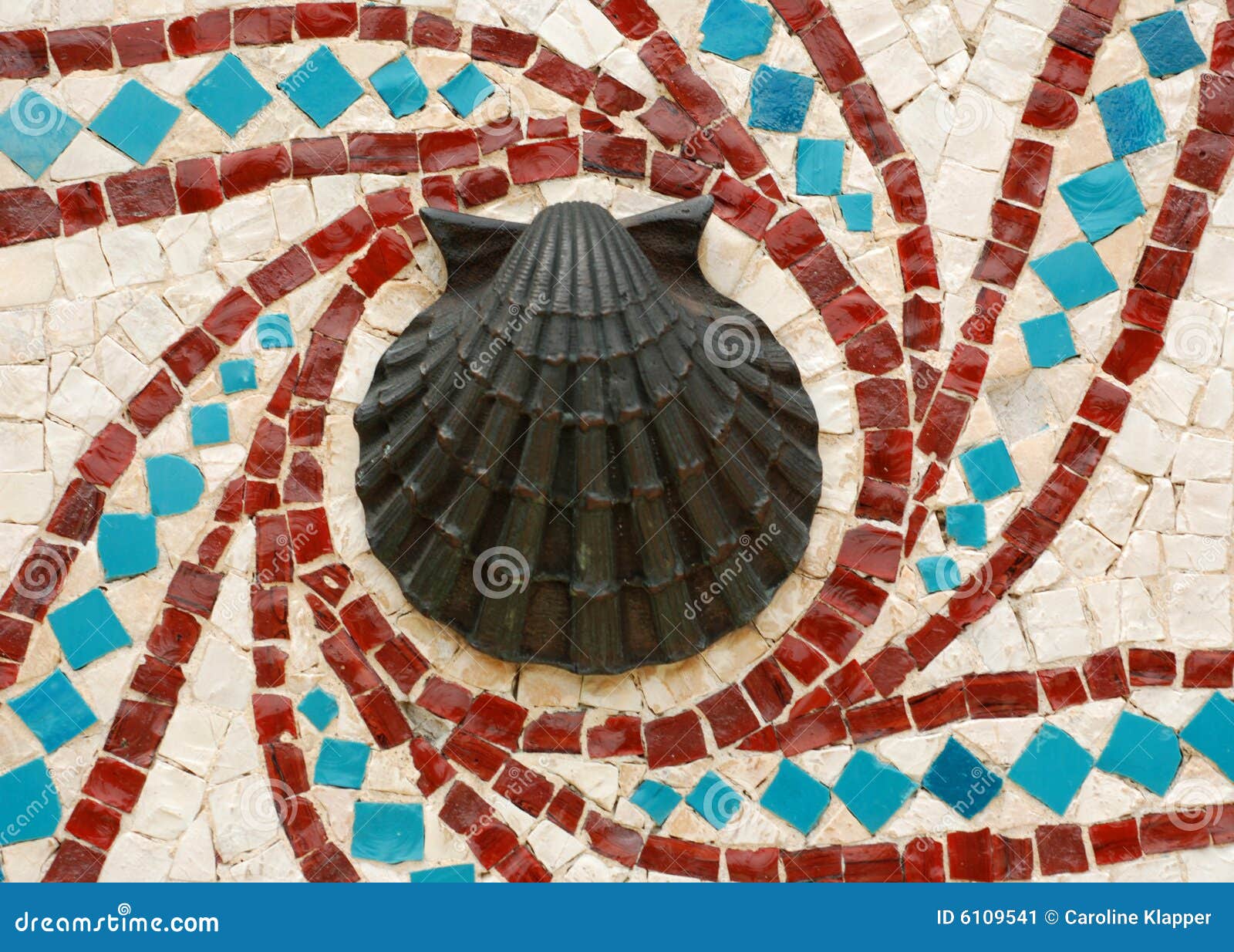 Shell Mosaic Design stock image. Image of artistic, squares - 6109541