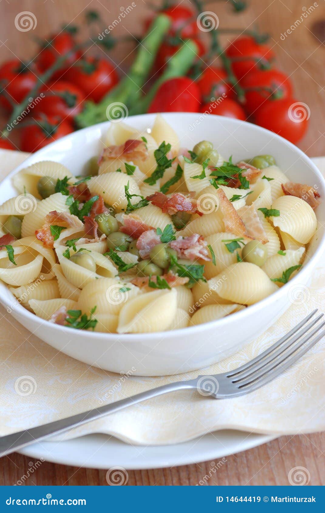 Shell pasta stock image. Image of dining, fresh, dinner - 14644419
