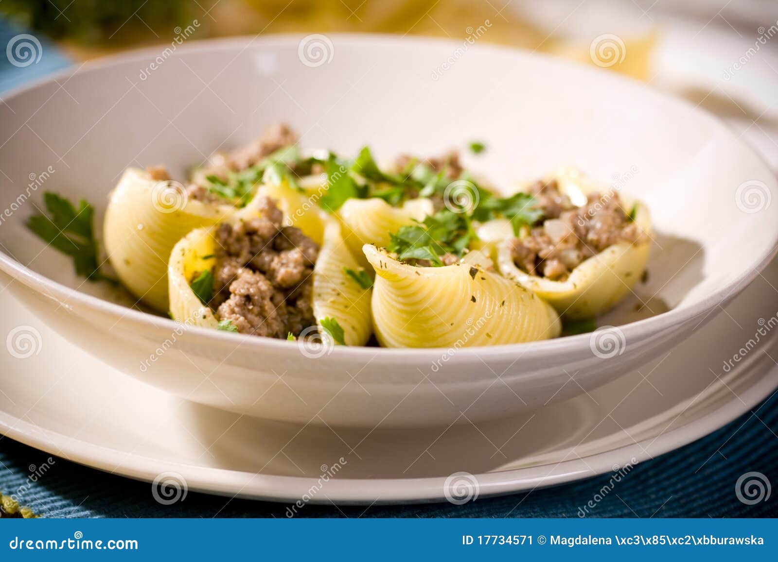 Shell pasta bolognese stock image. Image of pasta, cook - 17734571