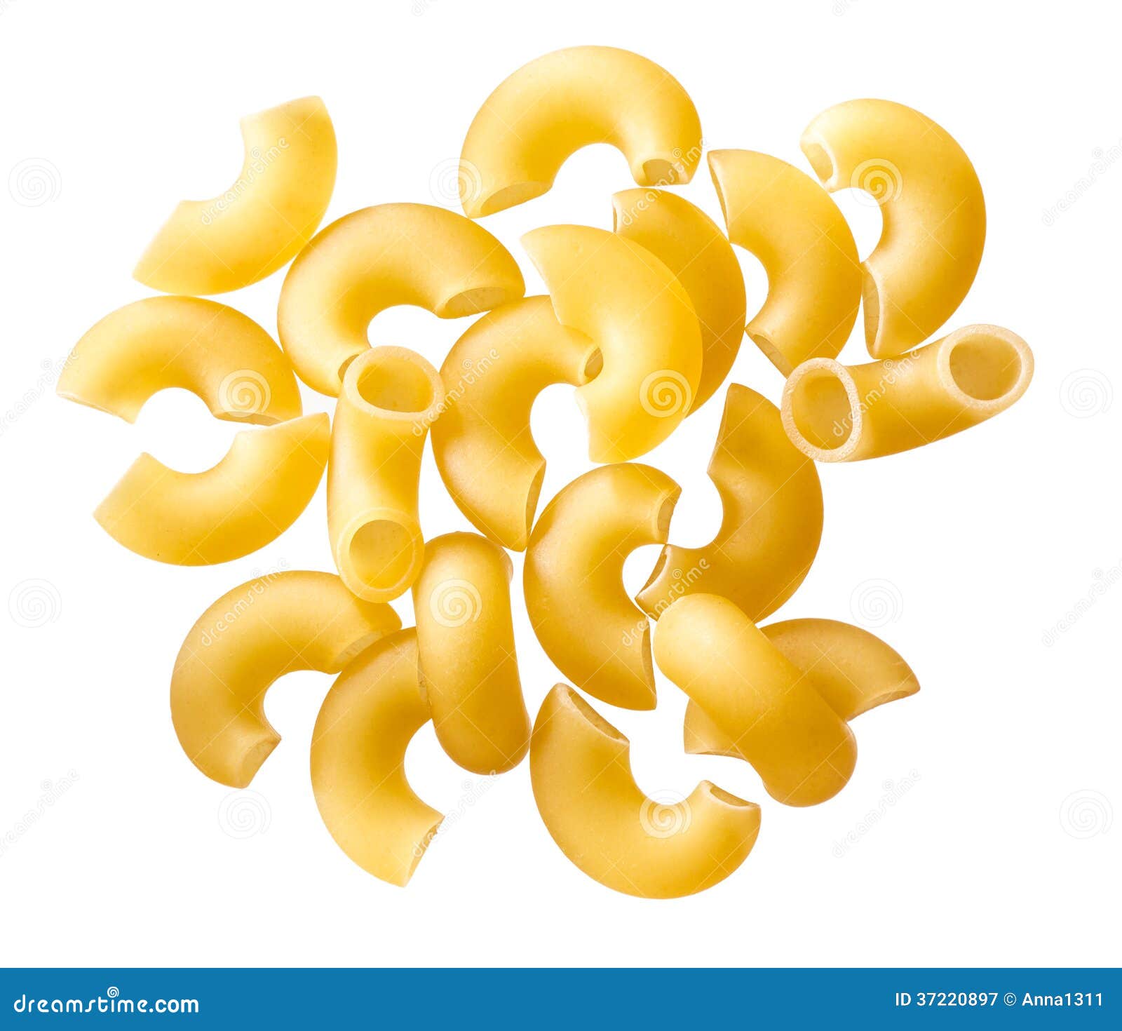 Shell Pasta On A White Background Royalty-Free Stock Photography ...