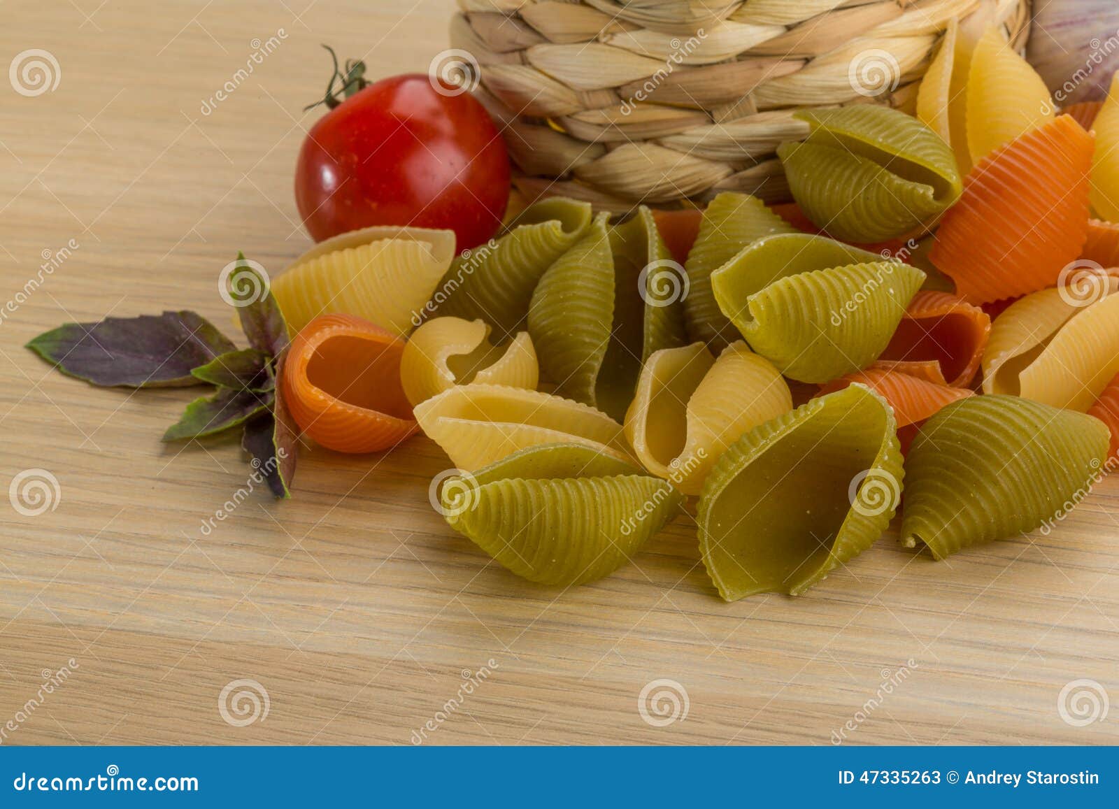 Shell pasta stock image. Image of food, eating, yellow - 47335263
