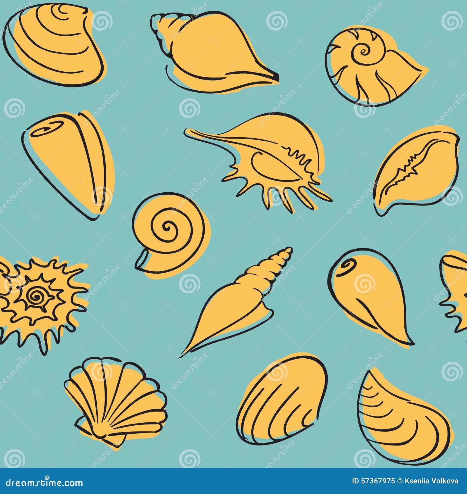 Shell pattern stock vector. Illustration of nautilus - 57367975