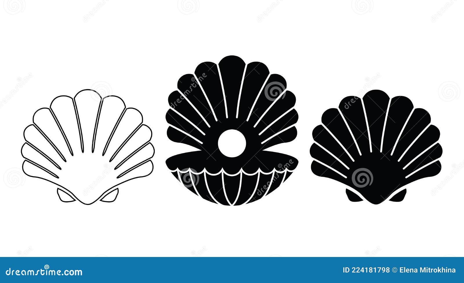 Clam Shell Silhouette