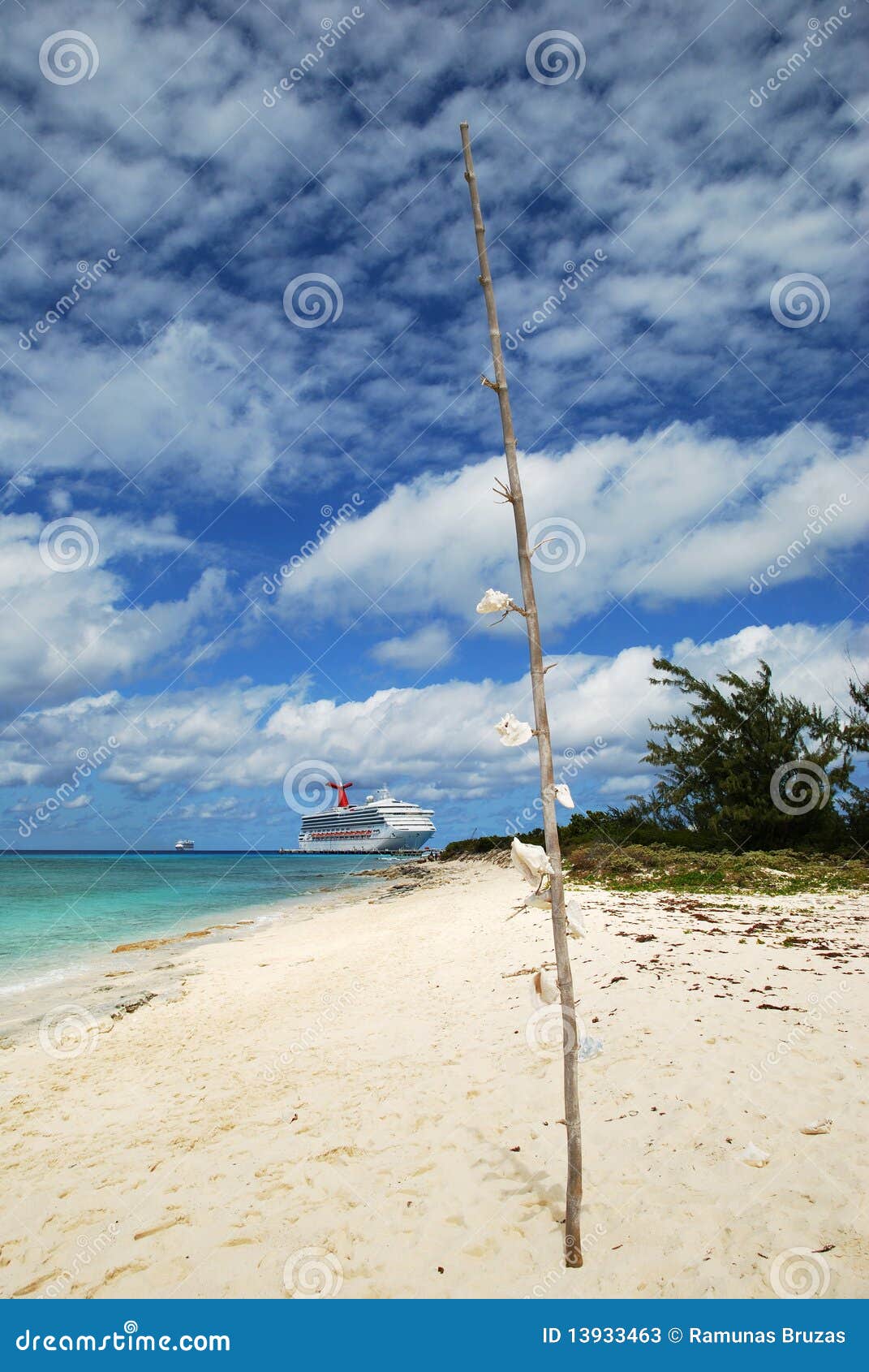 Shell Post stock image. Image of tourism, tropical, travel - 13933463