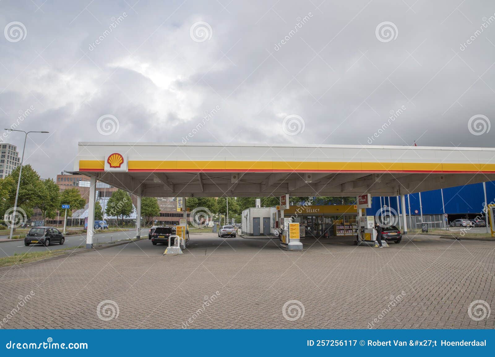 Shell Pump Station at Amsterdam the Netherlands 9-9-2022 Editorial ...