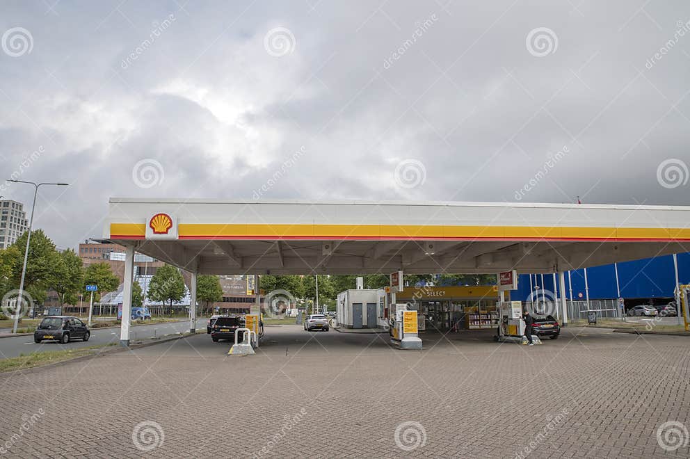Shell Pump Station at Amsterdam the Netherlands 9-9-2022 Editorial ...