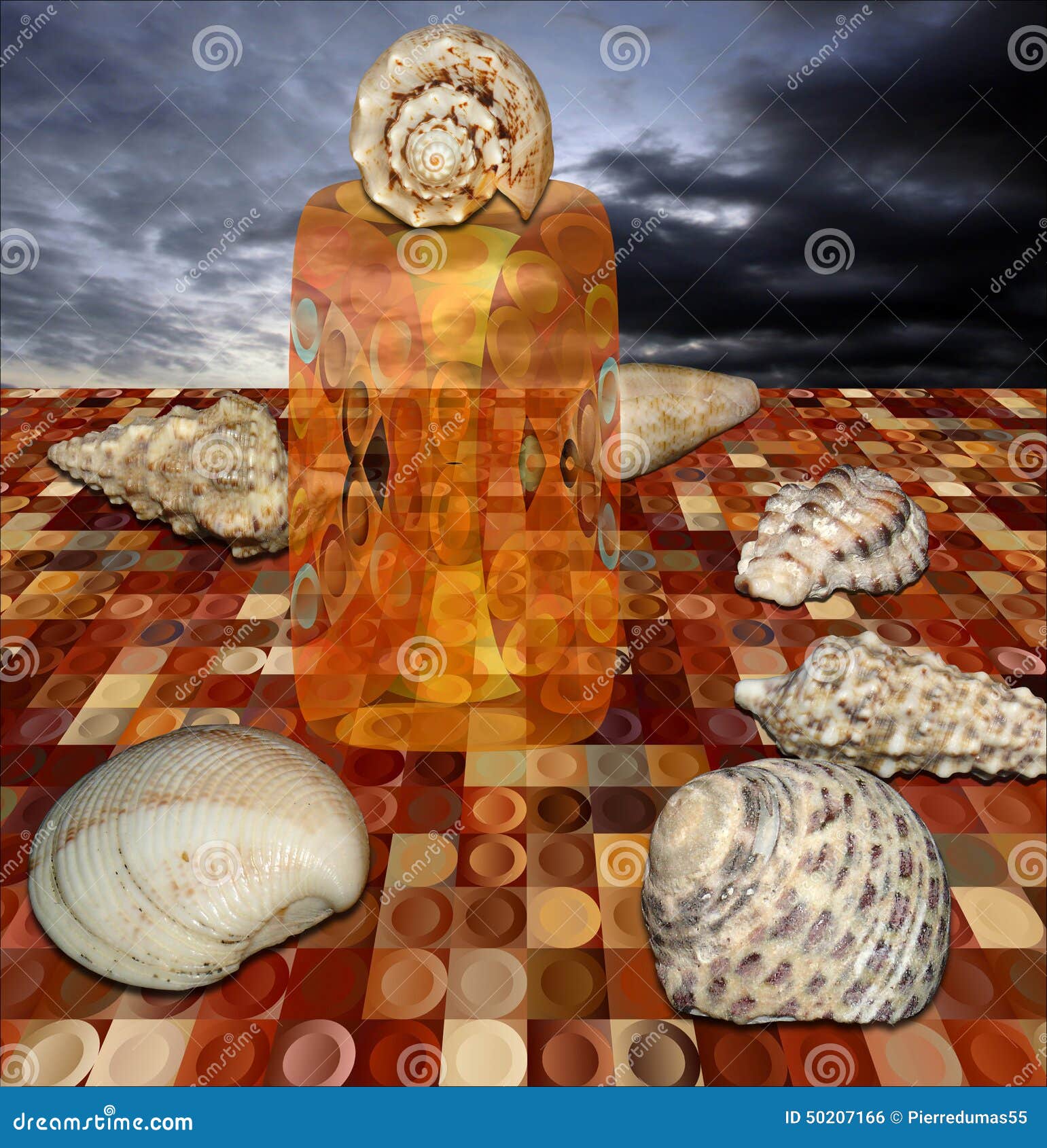 Shell queen on her throne stock photo. Image of throne - 50207166