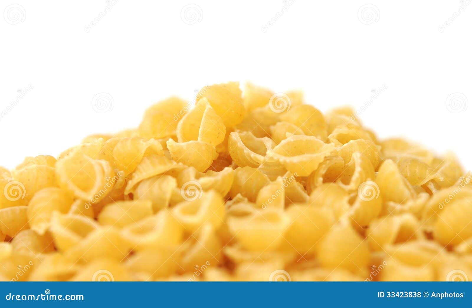 Shell shape pasta stock photo. Image of isolated, carbohydrate - 33423838