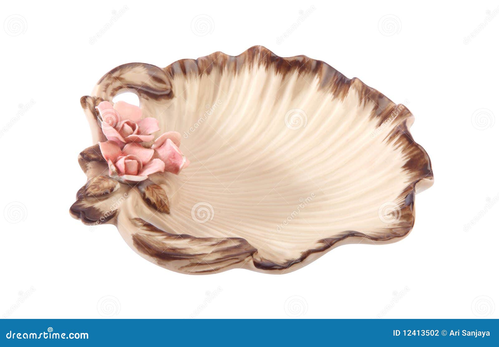 Shell-shaped dishes stock photo. Image of shell, white - 12413502