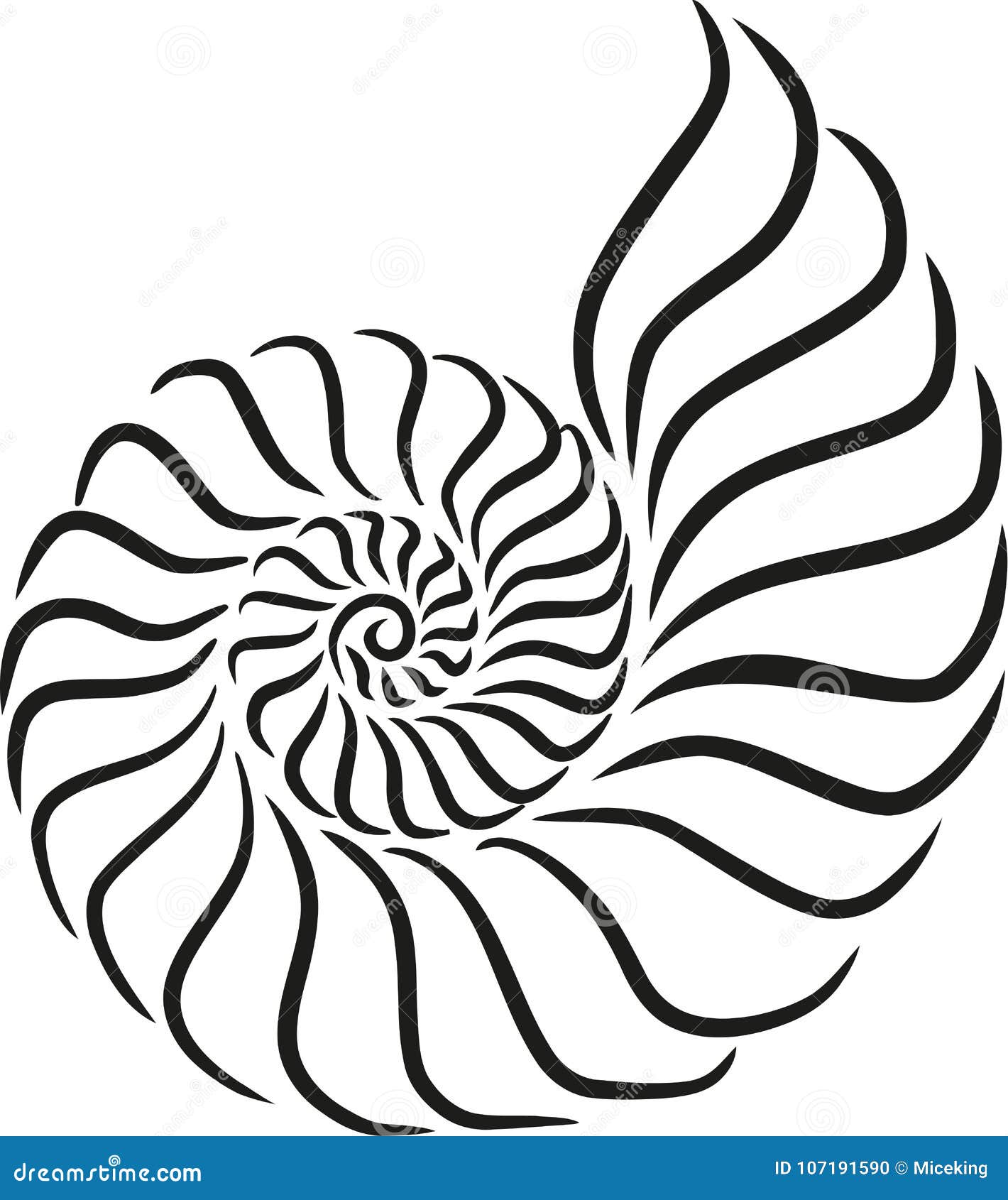 Shell Snail Caligraphy Style Stock Vector - Illustration of snail, icon ...