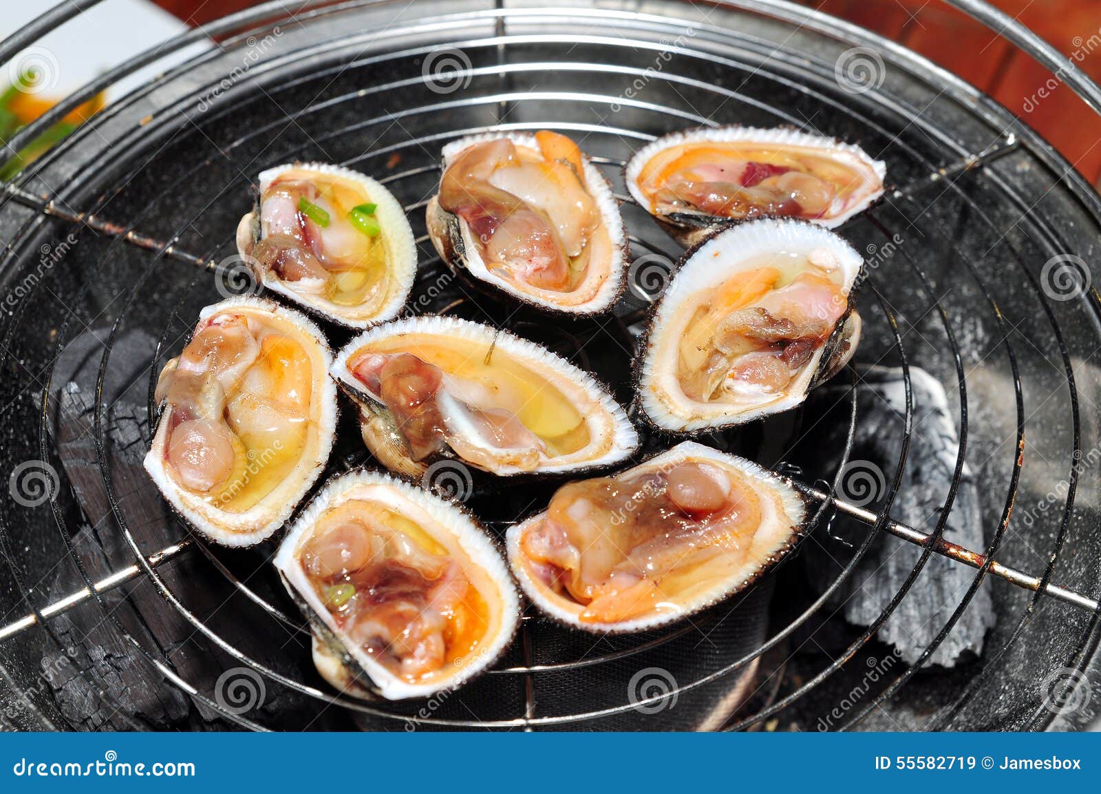 Shell steaks stock image. Image of ocean, marine, delicious - 55582719