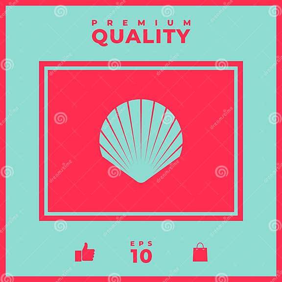 Shell Symbol Icon. Elements for Your Design Stock Illustration ...