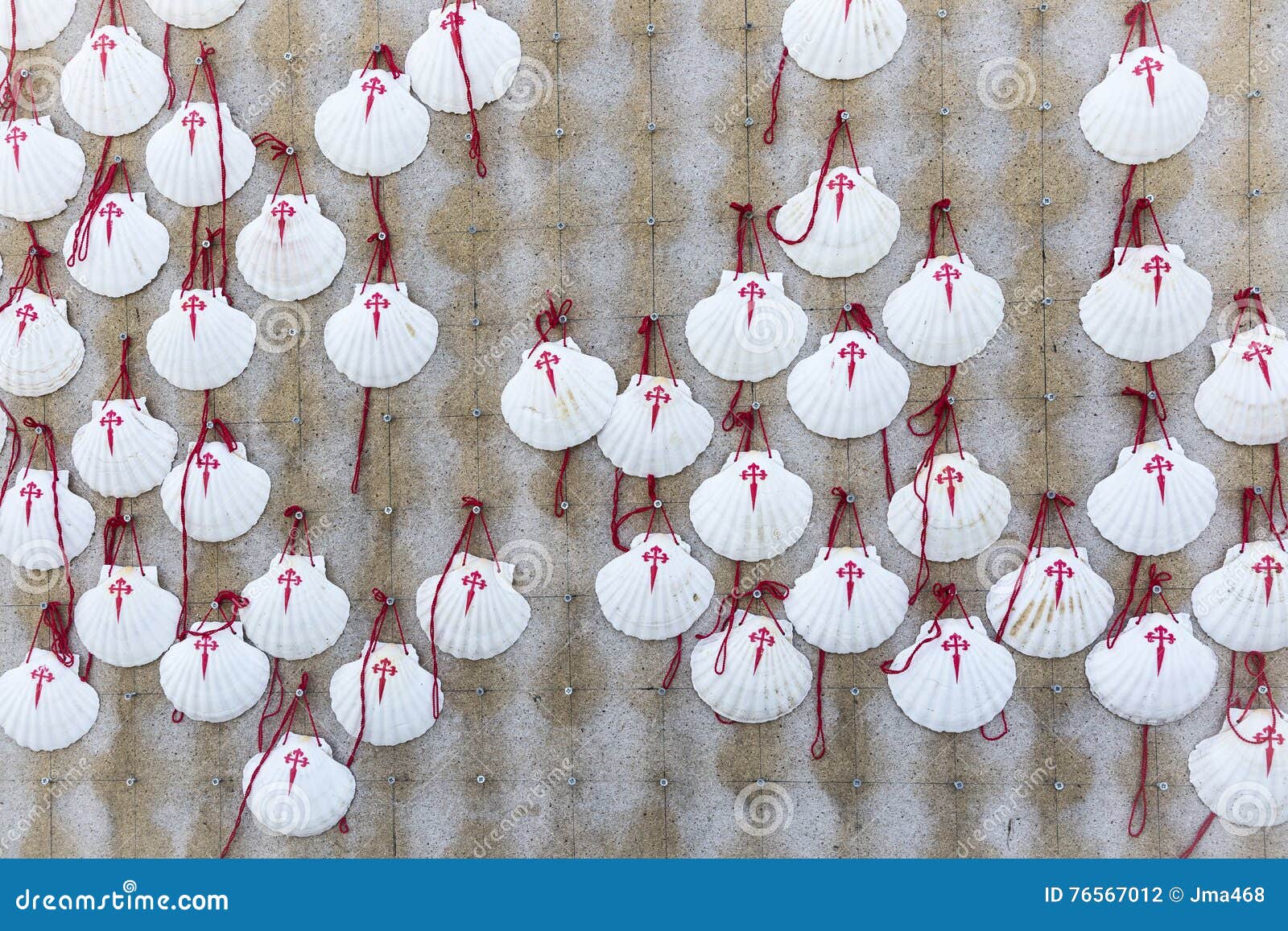 Shell Symbol of the Pilgrim on the Way To Santiago Stock Photo - Image ...