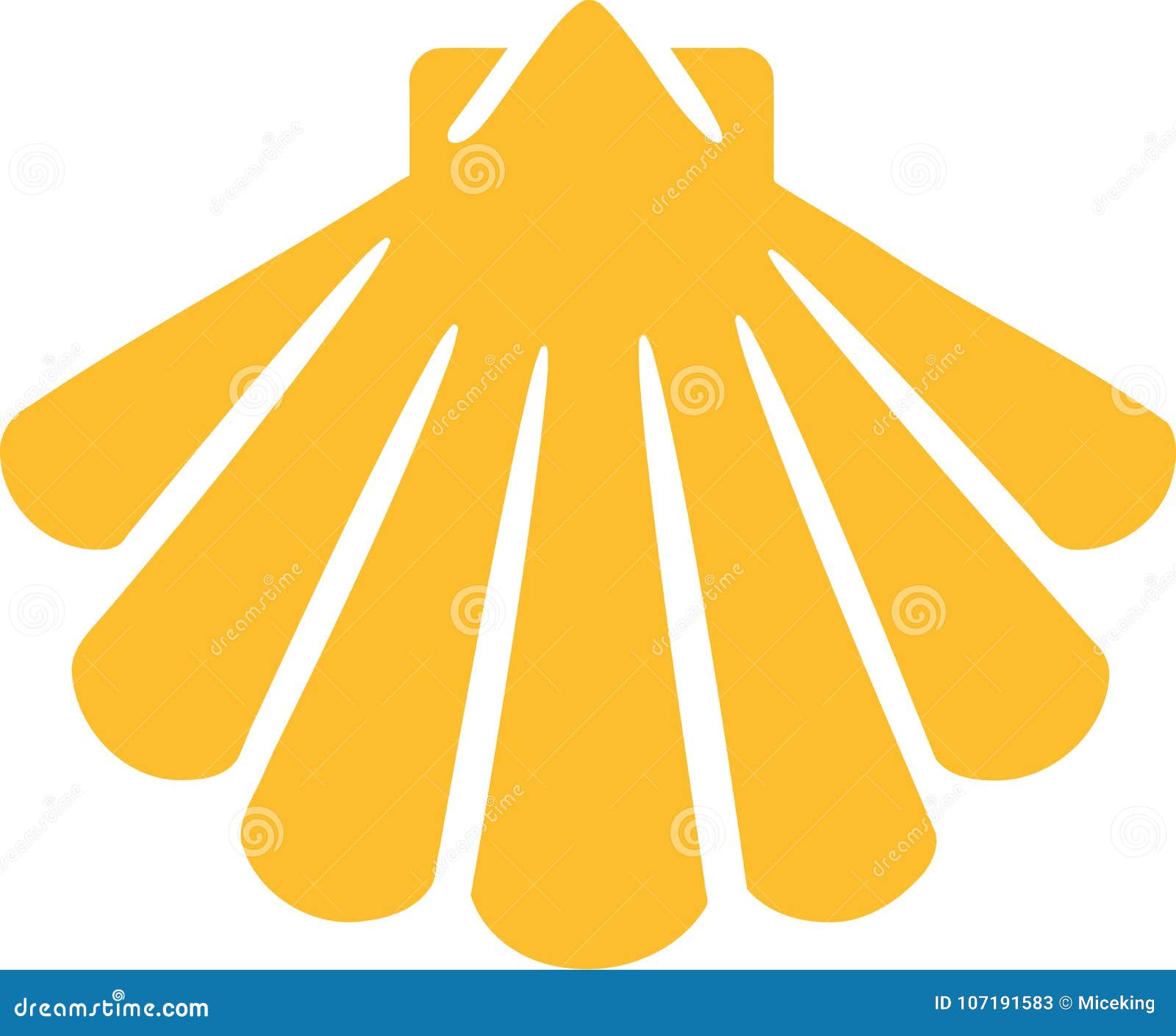 Shell symbolsguling vektor illustrationer. Illustration av diagram ...