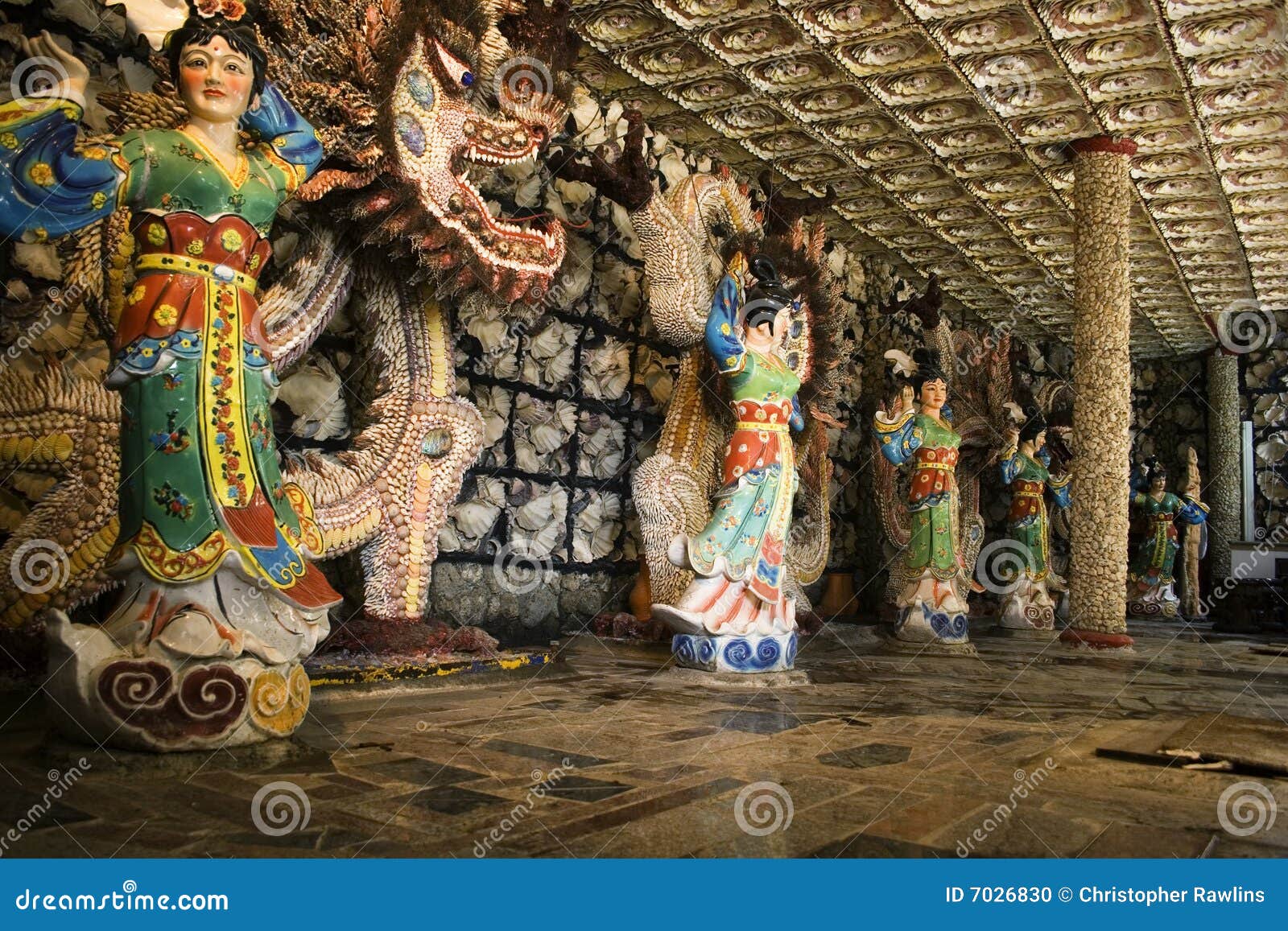 Shell temple stock photo. Image of oriental, chinese, interior - 7026830
