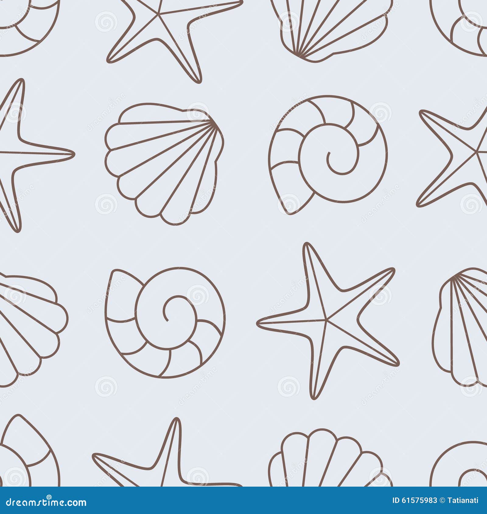 Shell stock vector. Illustration of element, nature, line - 61575983