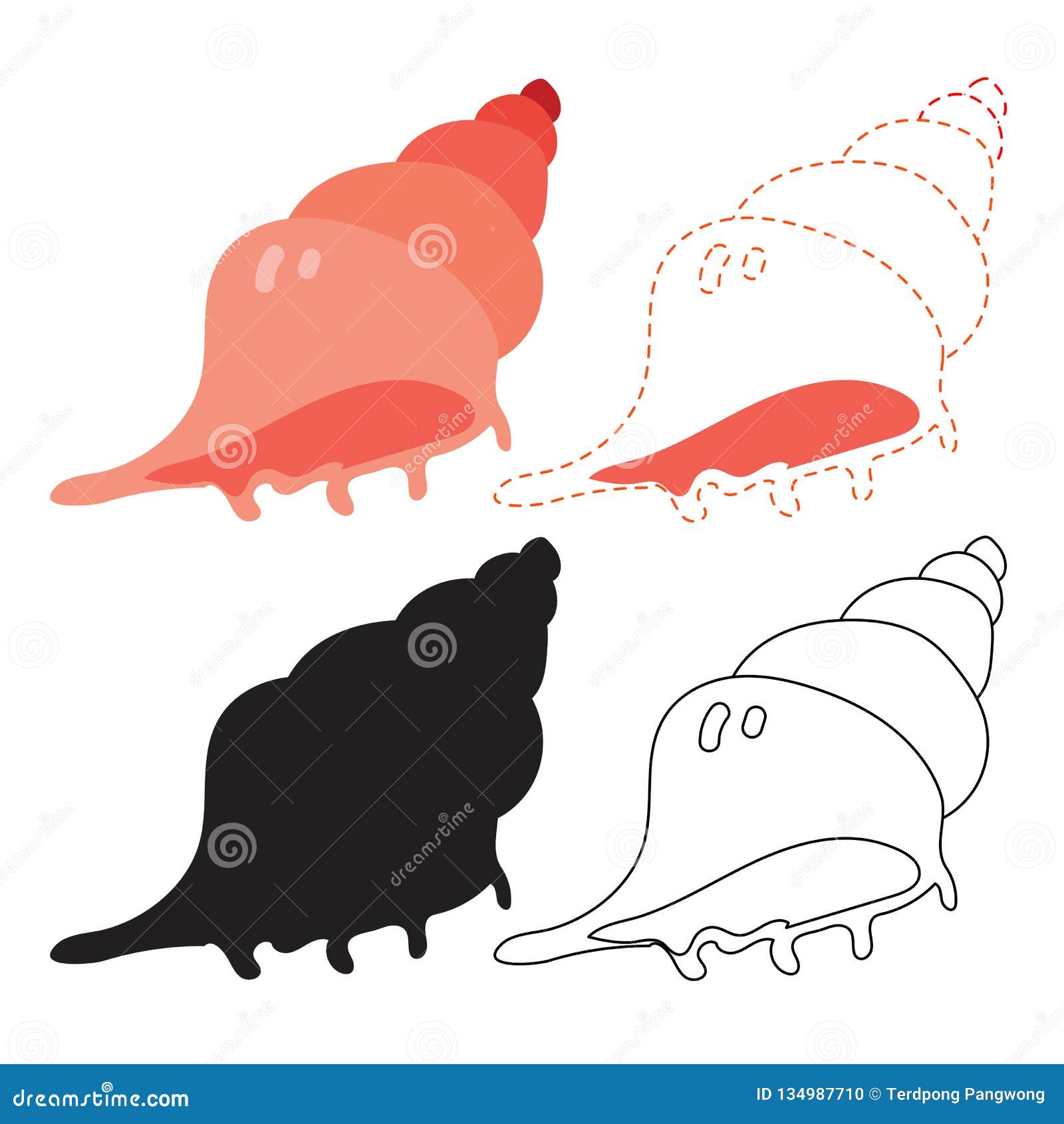 Shell Worksheet Vector Design Stock Illustration - Illustration of icon ...