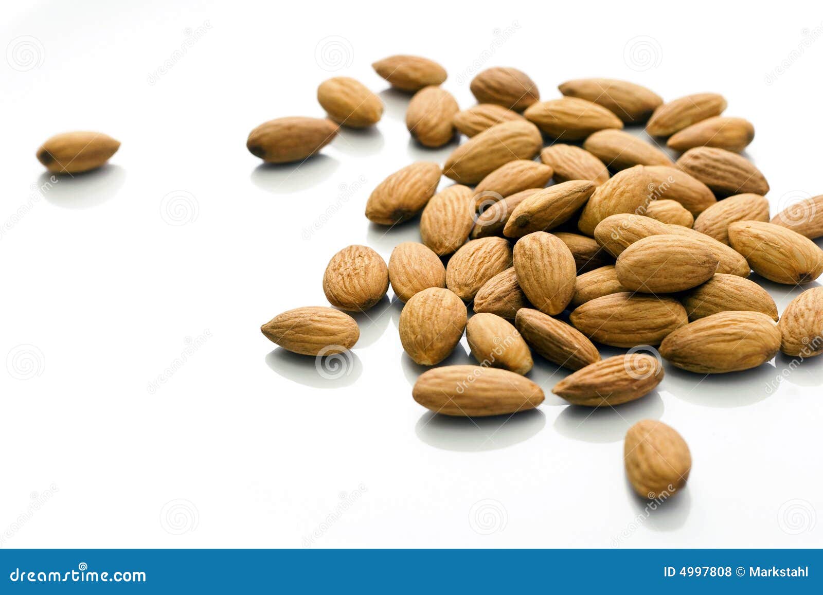 Shelled Almonds stock photo. Image of natural, diet, shelled - 4997808