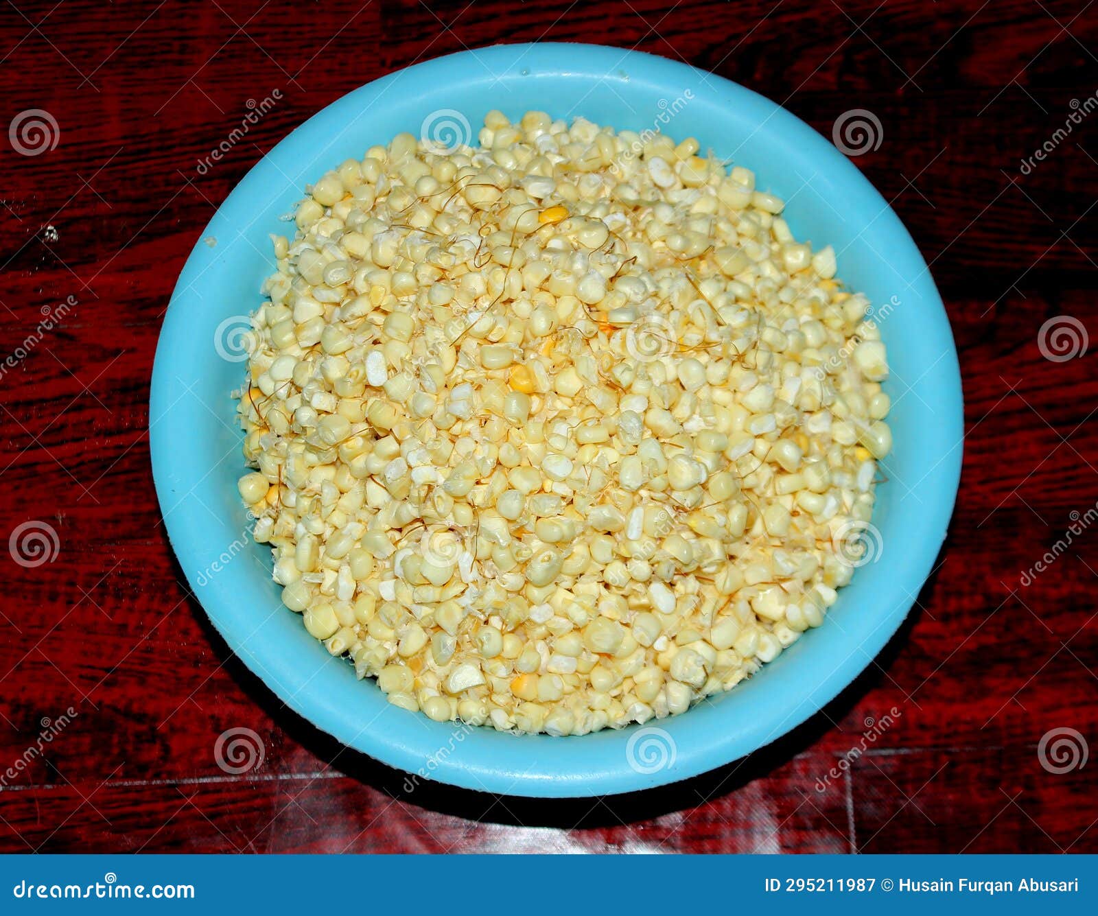 Shelled corn kernels stock image. Image of plate, horizontal - 295211987